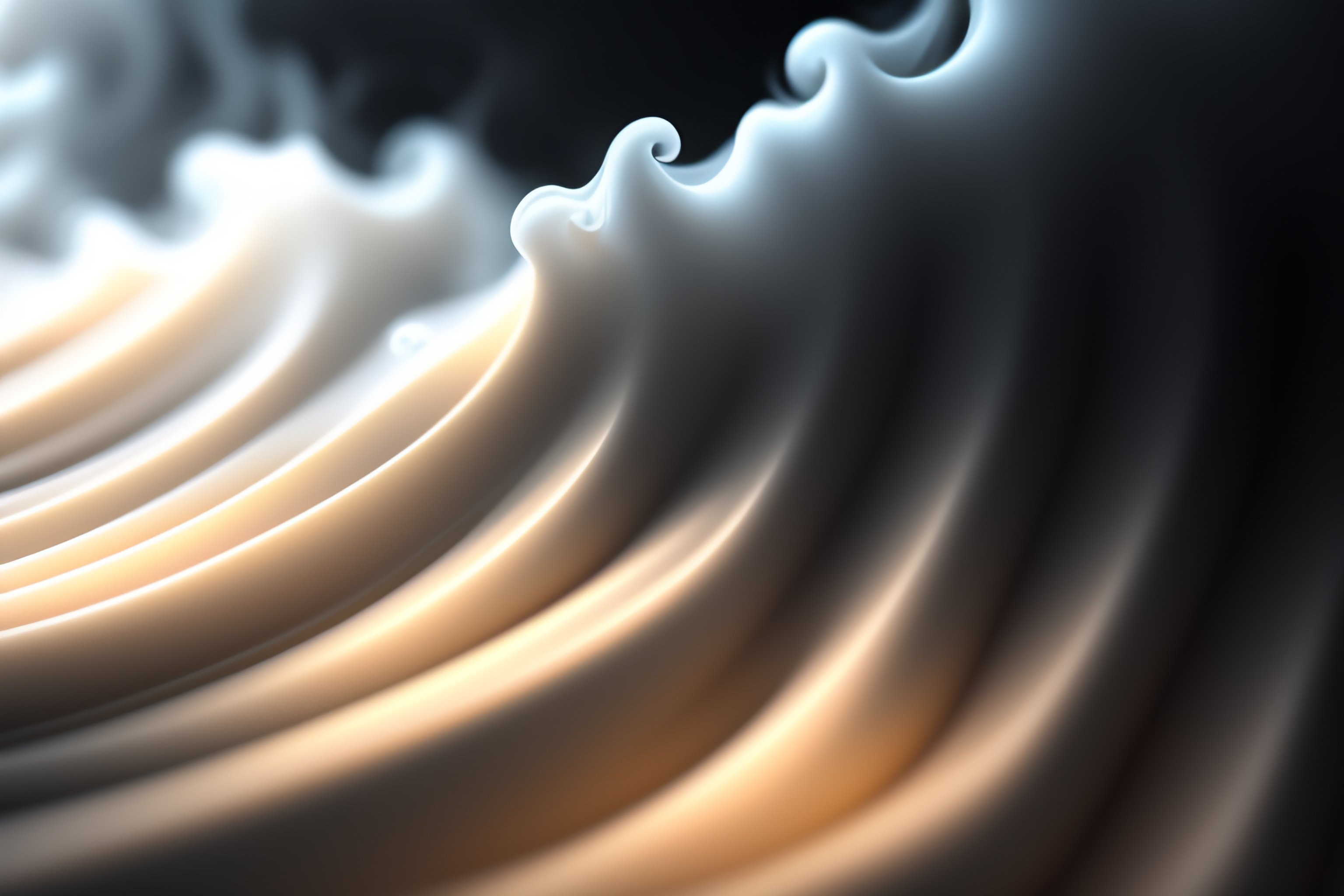 Lexica - Ultra detailed of flowing ivory, covered with billowing smoke ...