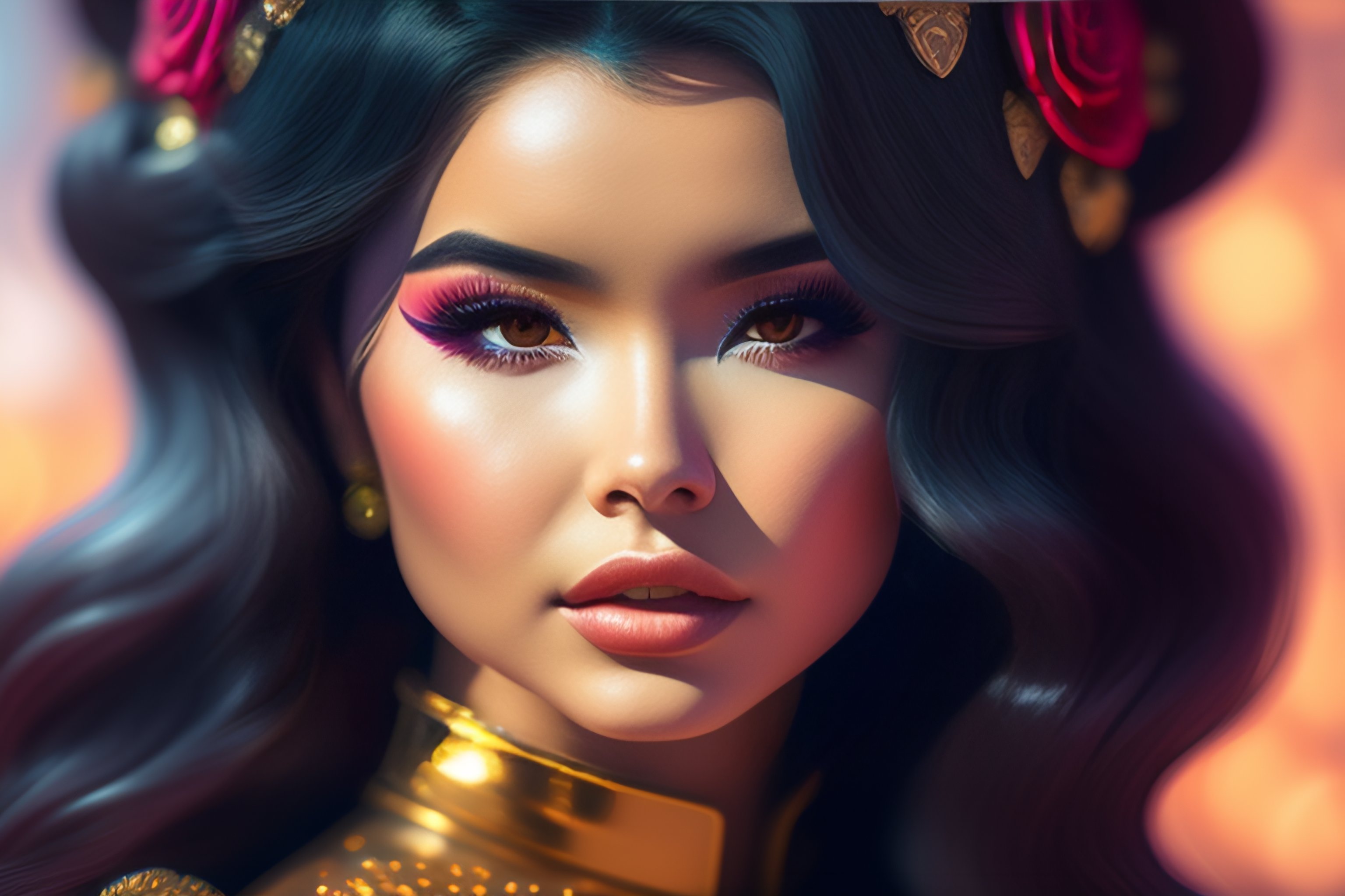 Lexica - Demi Rose decaying in a whirlwind of souls rushing inside the ...