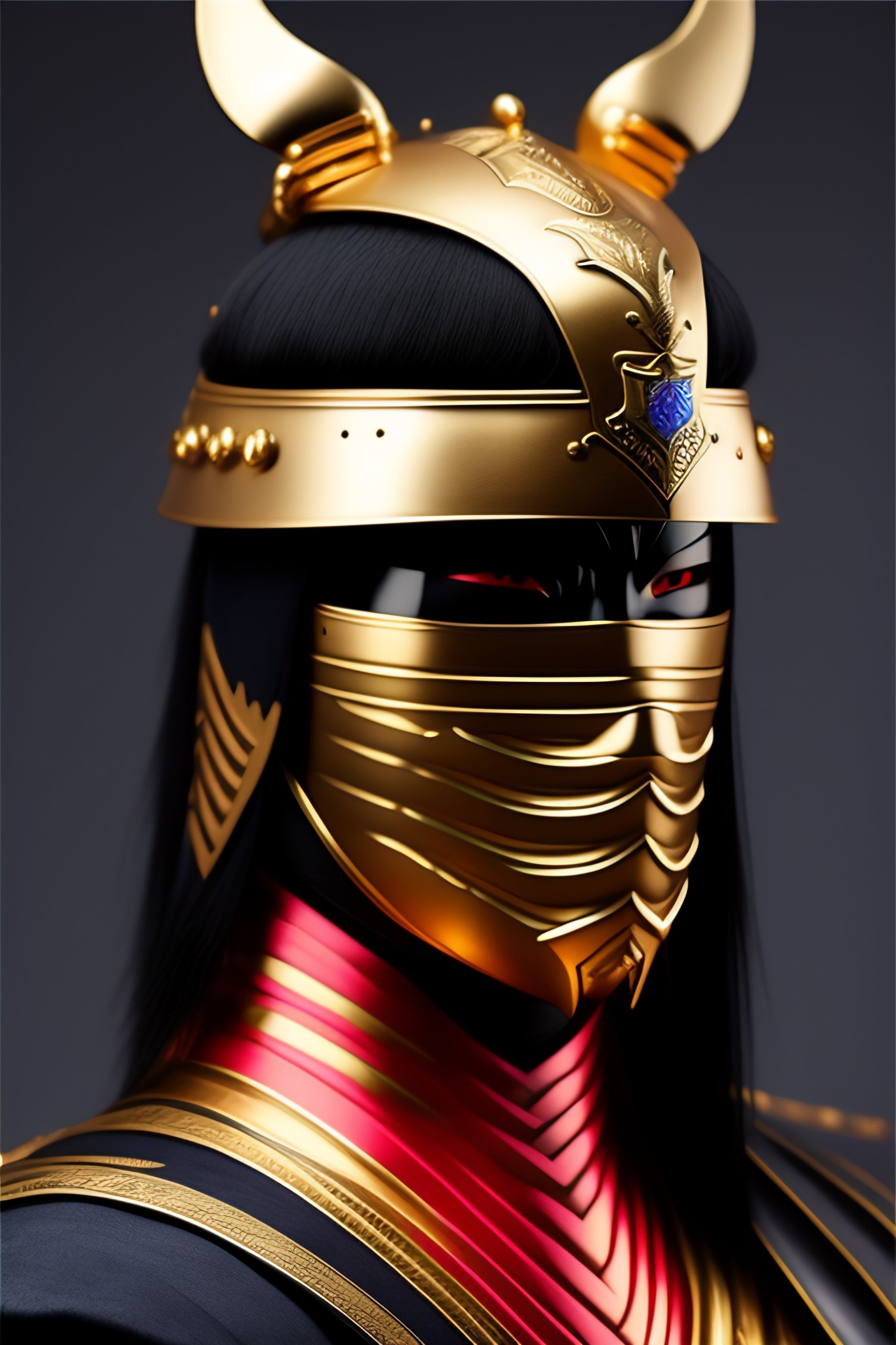 Lexica - Samurai armour mask anime japan