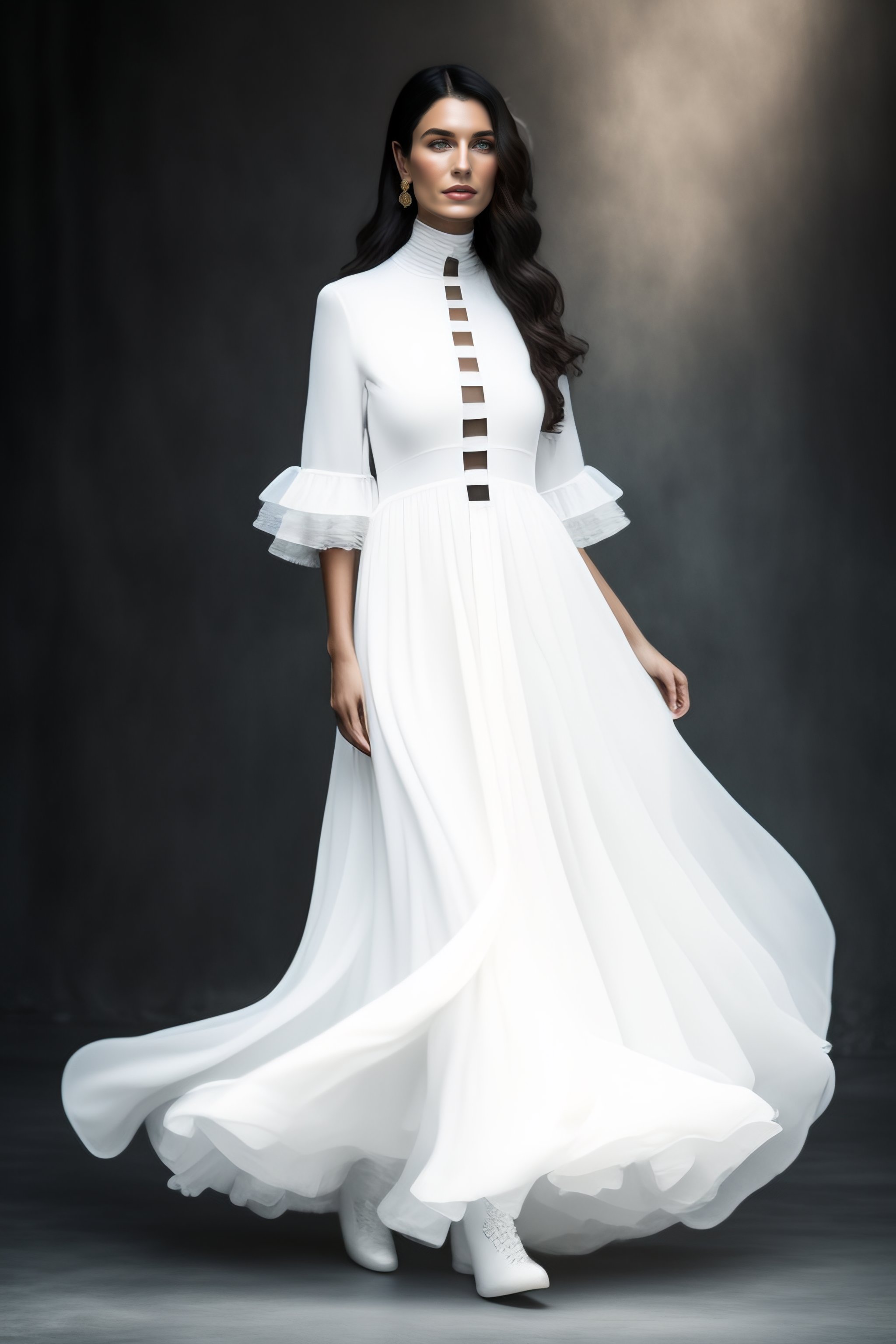 Lexica - Nikola tesla dress in white looking like a ghost