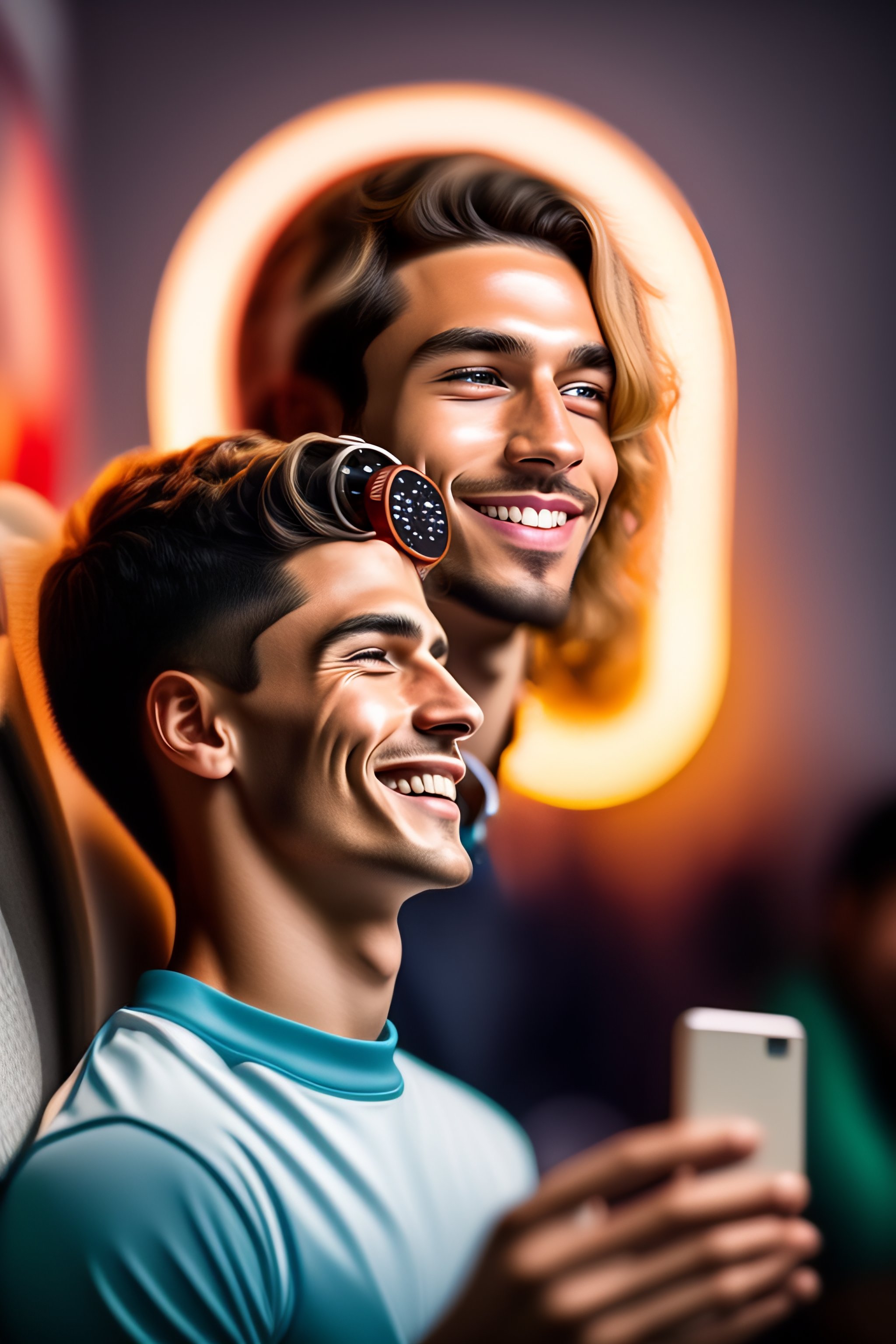 Lexica - A young man taking a selfie