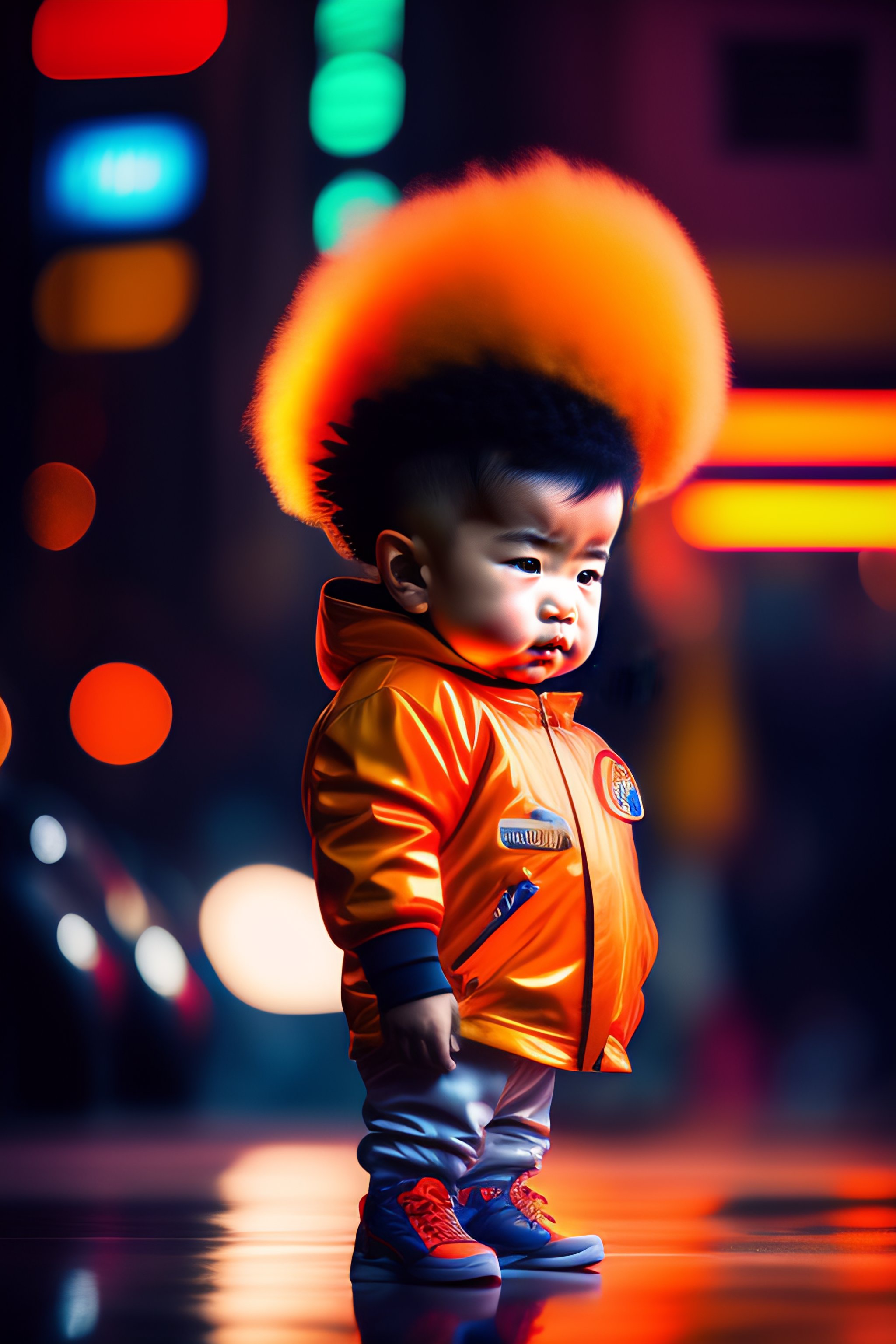 Lexica - Baby goku, blade runner style