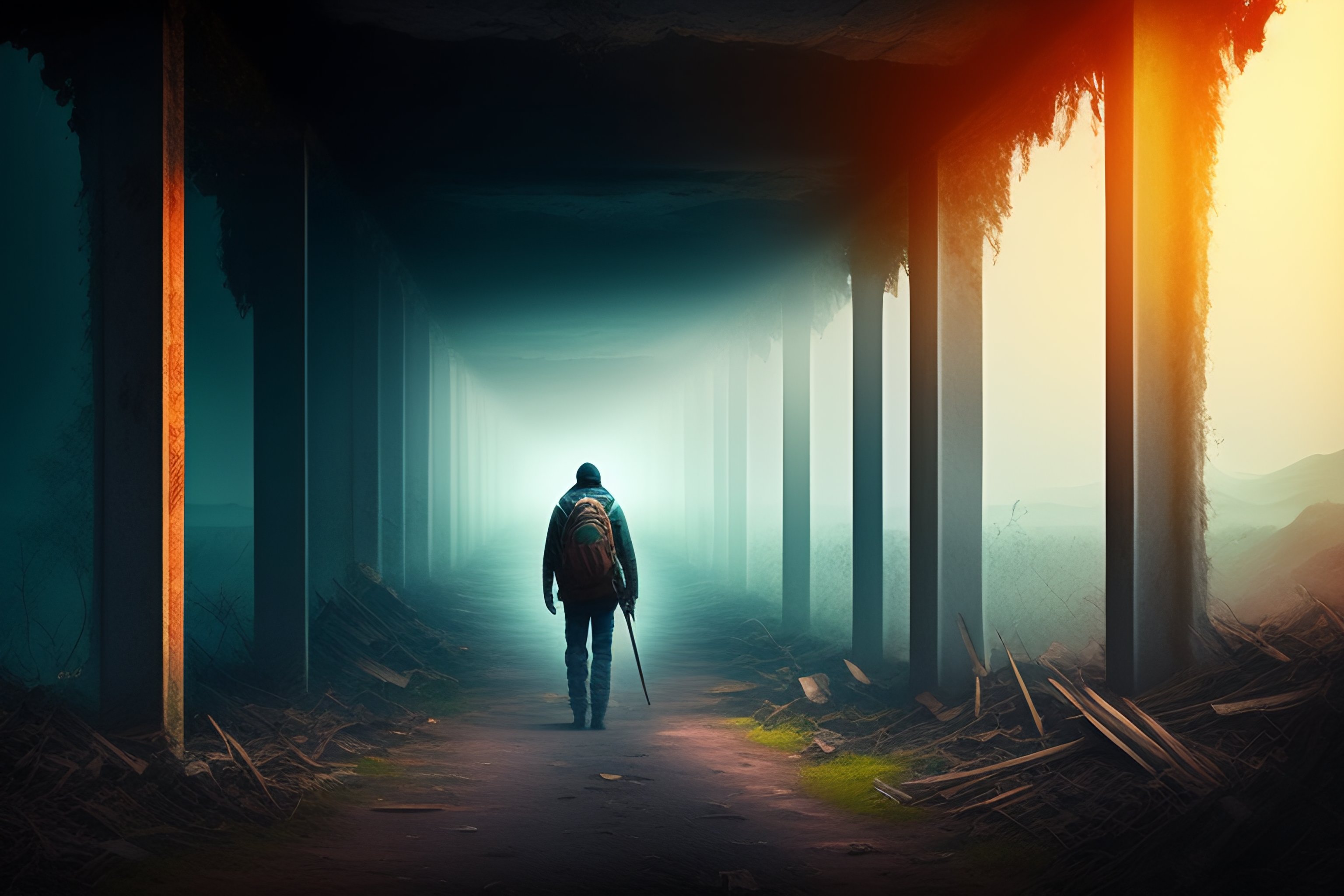 Lexica - Human in ruin, apocolypse, metro, nature