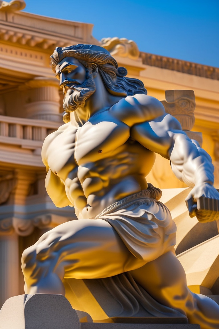 Lexica - Muscular and aesthetic greek statue, fighting in war, war ...