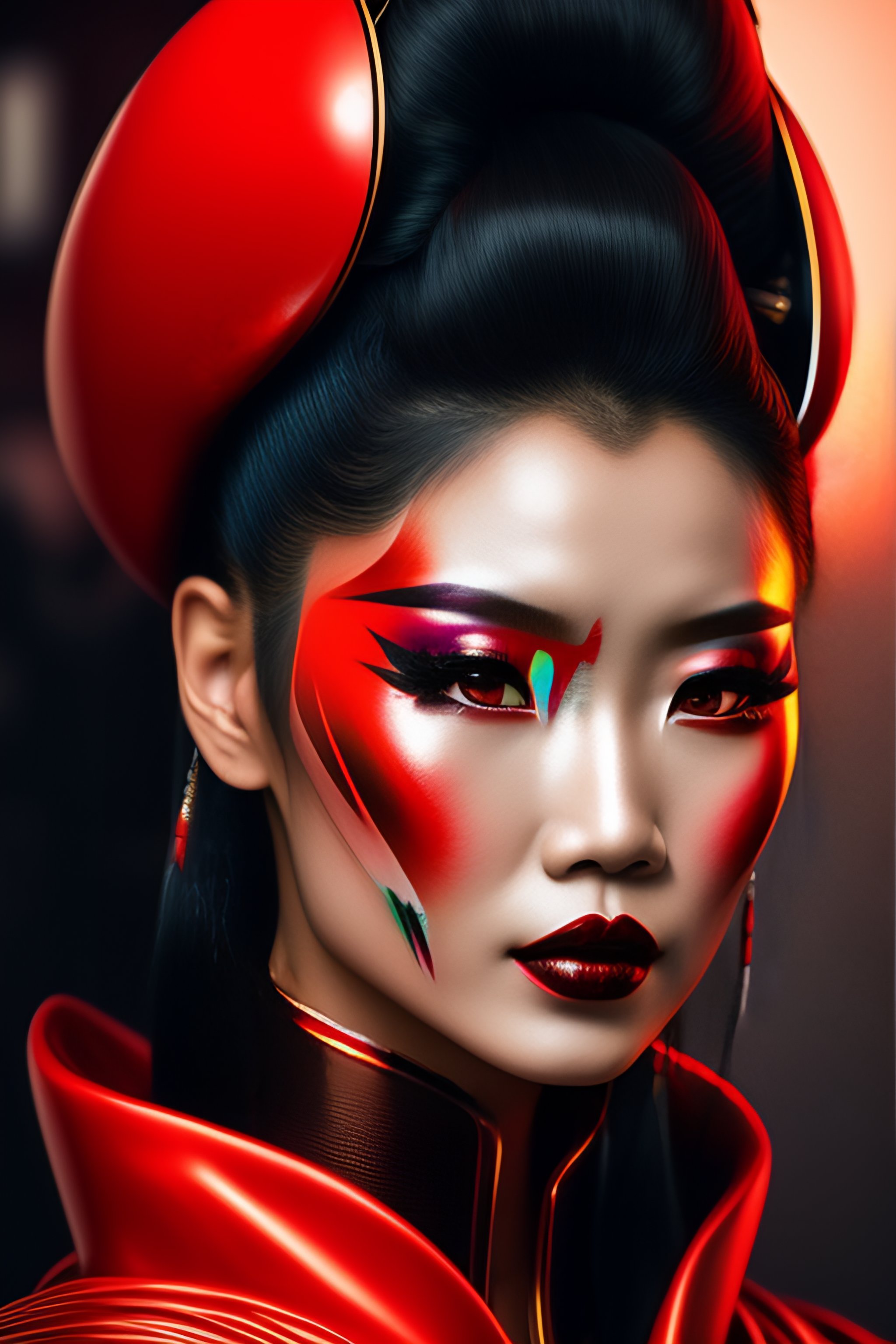 Chinese Geisha Makeup