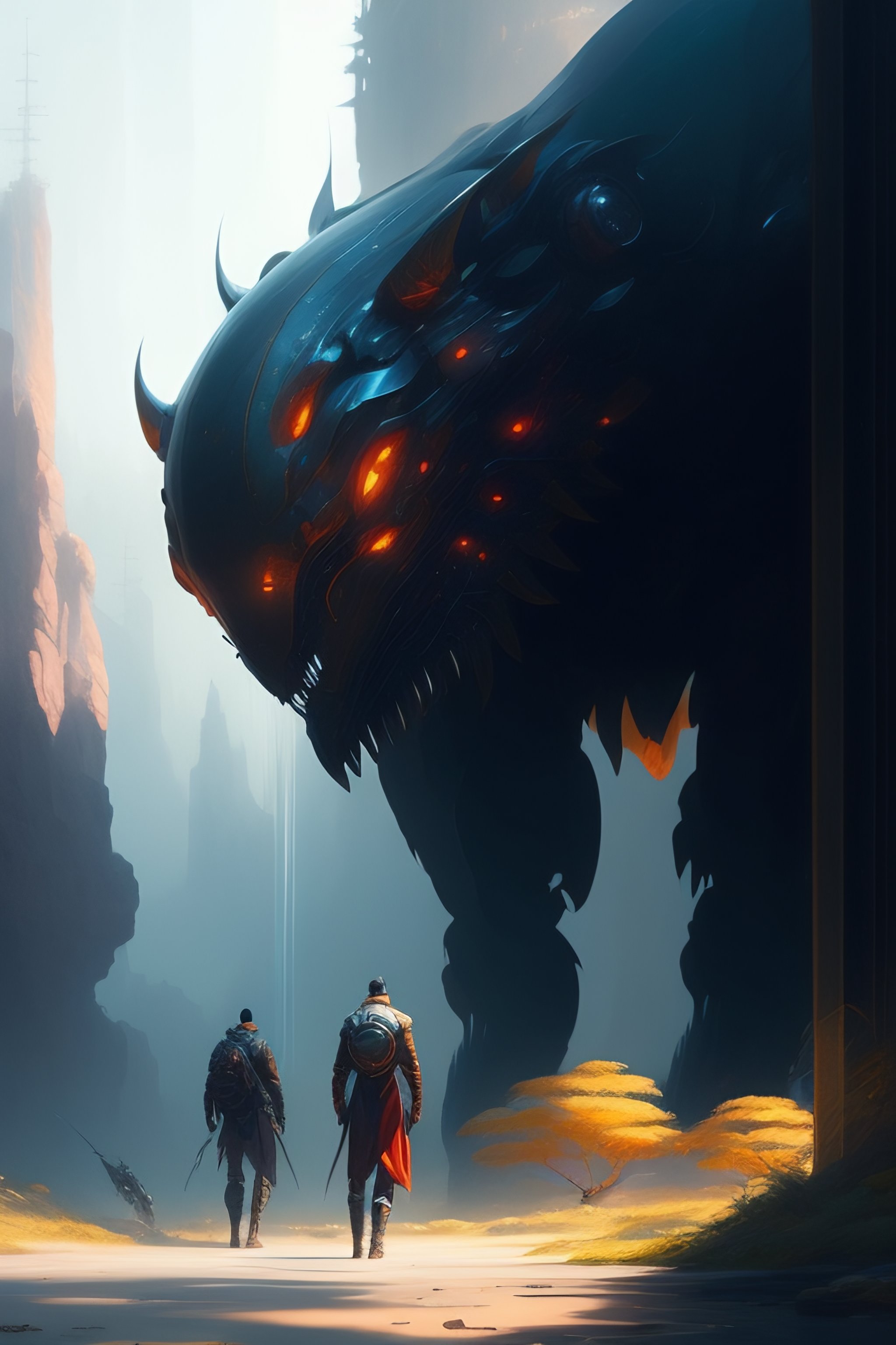 Lexica - Male Robot, Horror, One human eye, Claw Hands, skin, flesh ...