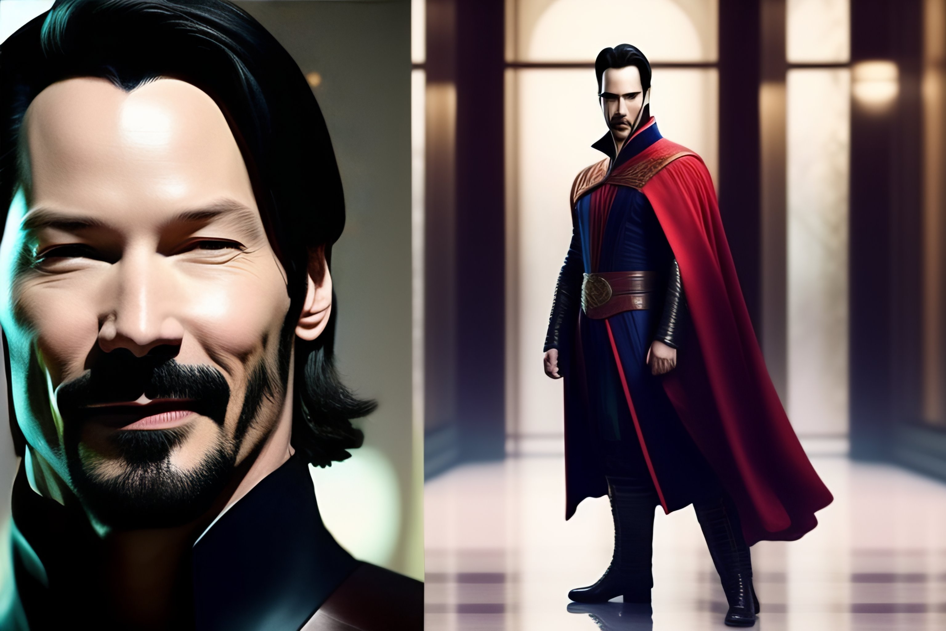 Lexica - Keanu reeves as Dr strange full body inage