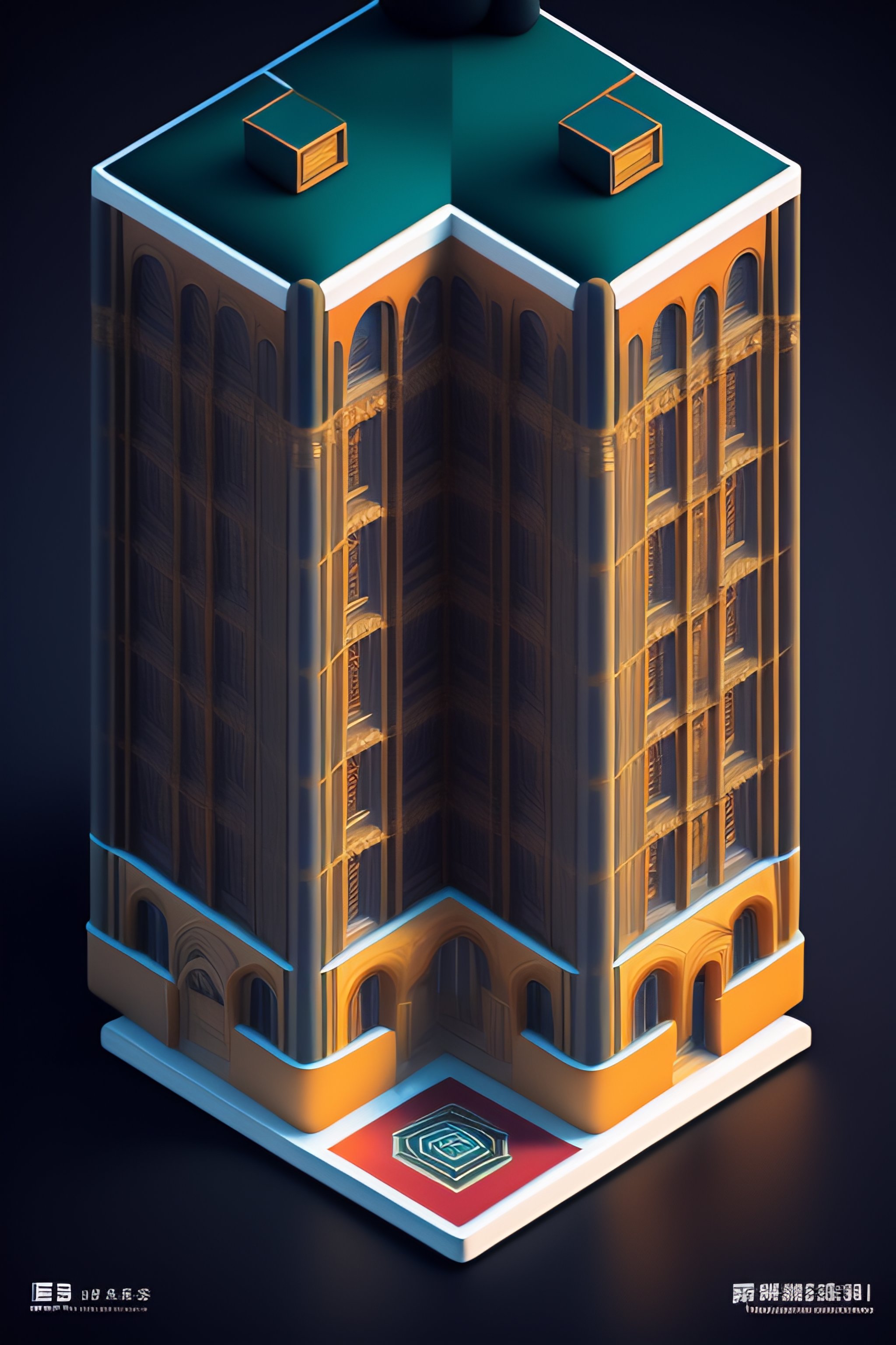 Lexica - 3d render of mark escher "Relativiteit" in the style of 90's ...