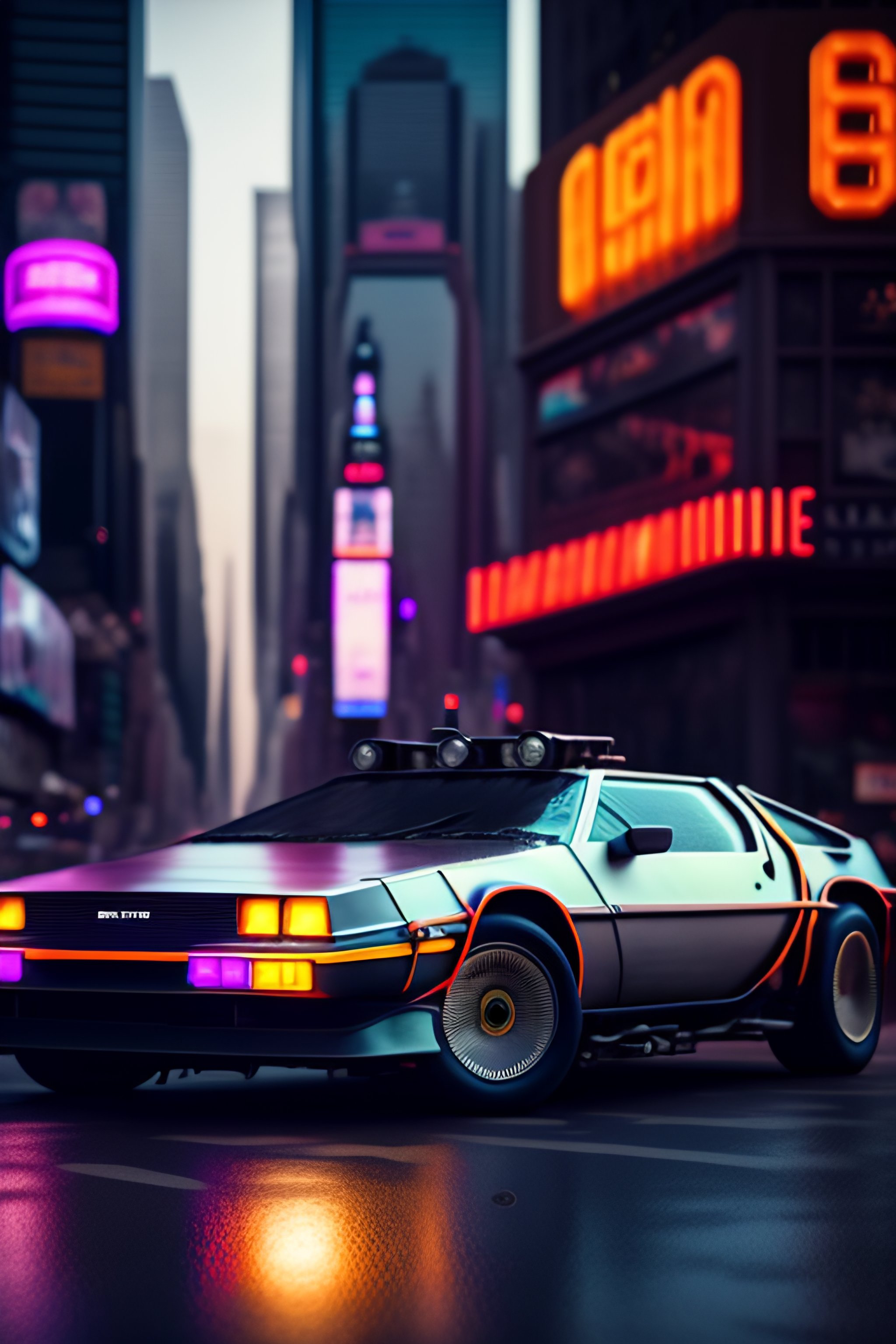 Lexica - Photorealistic delorean time Maschine Steam Punk Style on time ...