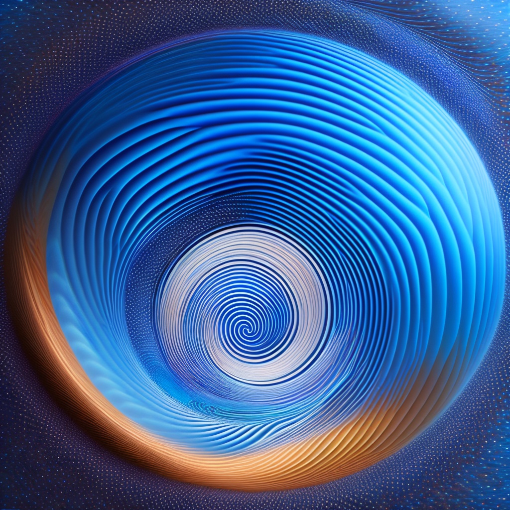 Lexica - A fingerprint, ntense intricate Blue moire', moving ripples ...