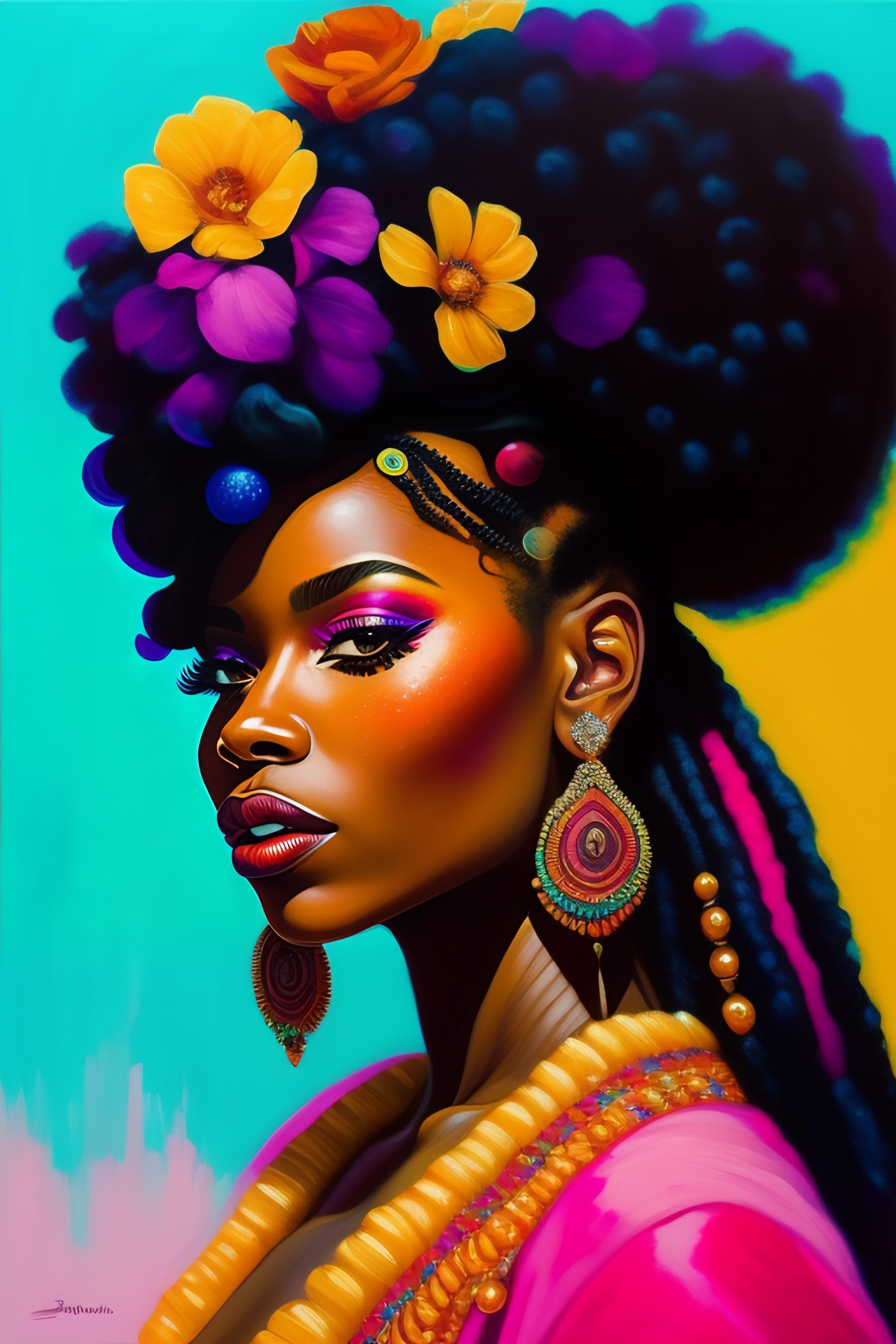 Beautiful Paintings Of Traditional Women