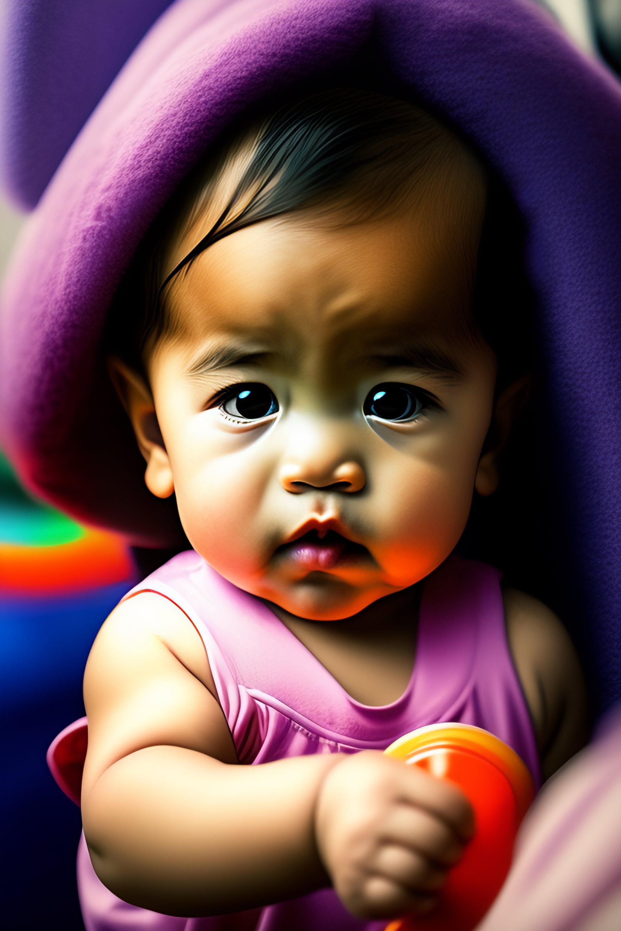 Lexica - Generate acute baby at daycare