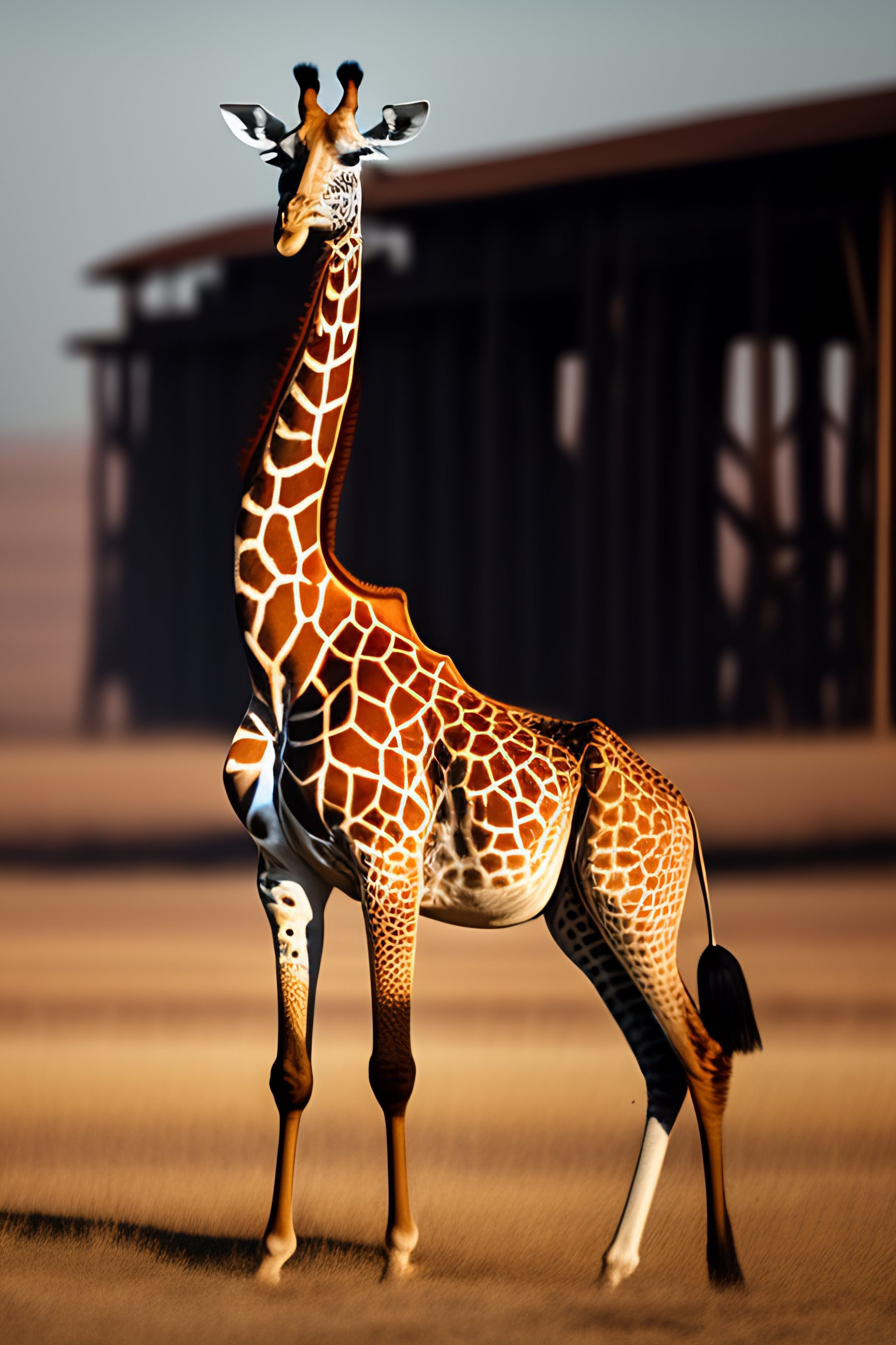 Lexica - Giraffe on high heels