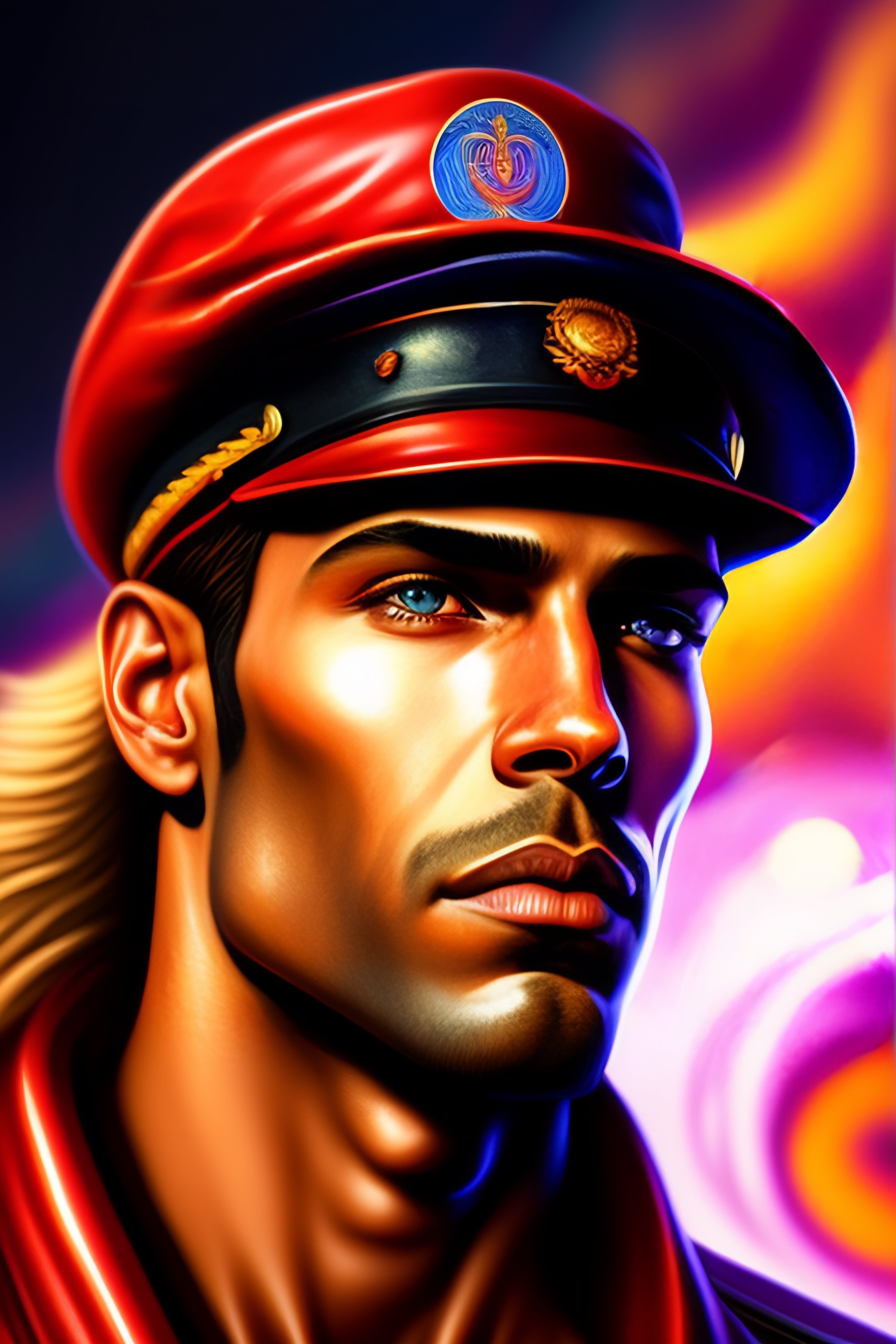 Lexica - An extremely psychedelic portrait of a Terry bogard, surreal ...