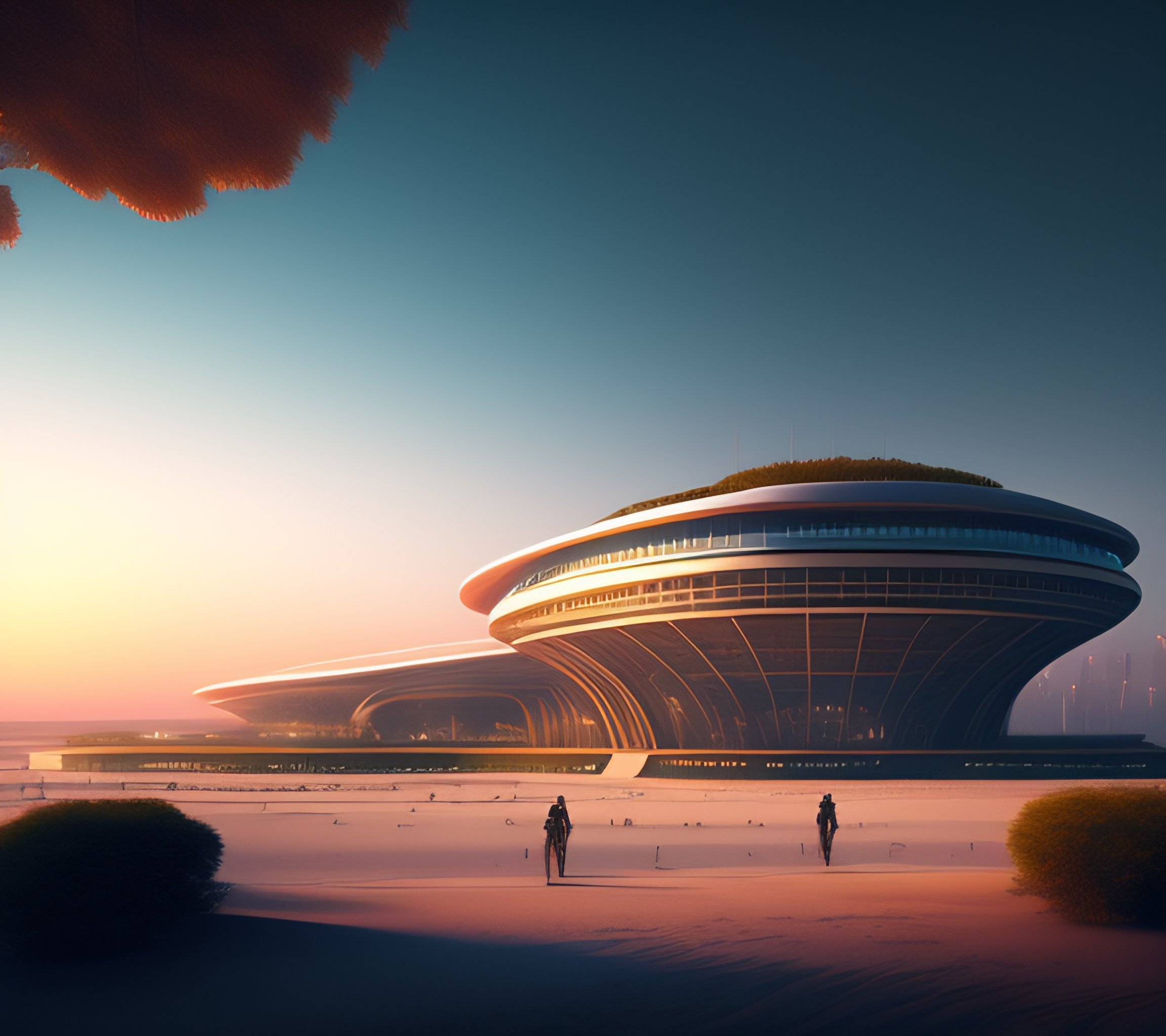 Lexica - A cinematic composition depicting : we're overlooking a ...