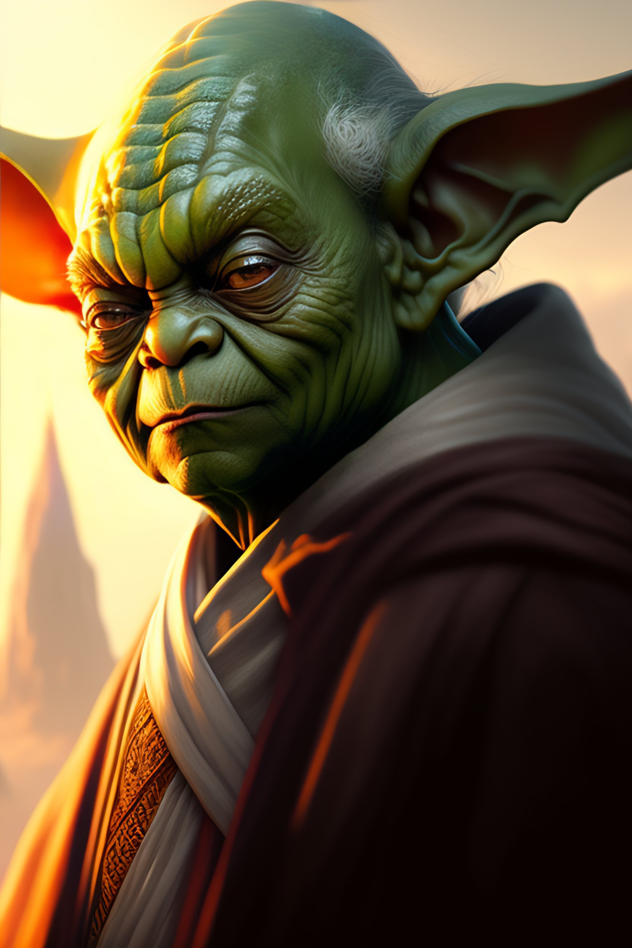Lexica - Master yoda as sith, realism, smooth, trending on artstation ...