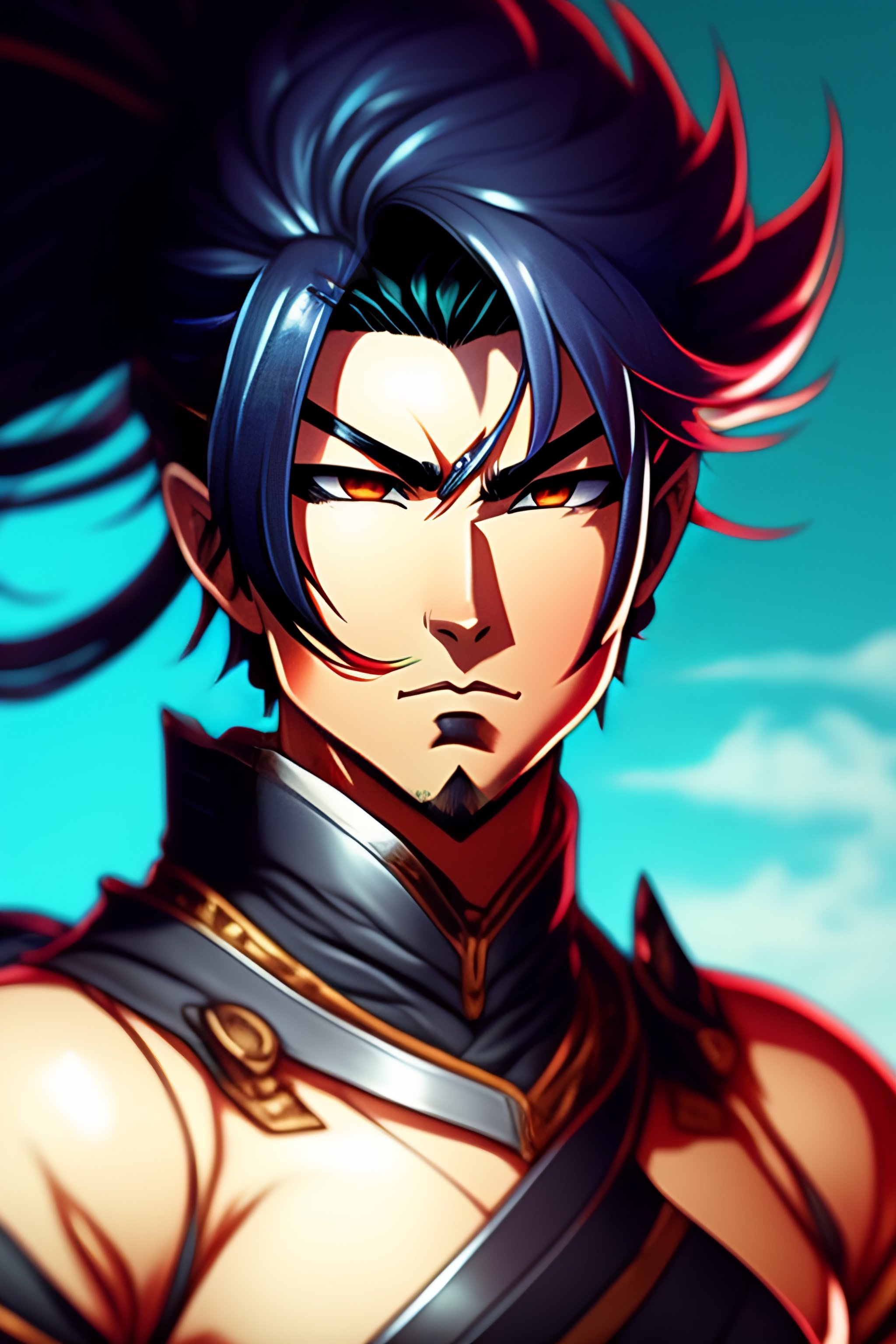 Lexica - Yasuo from League of Legend in a manga style