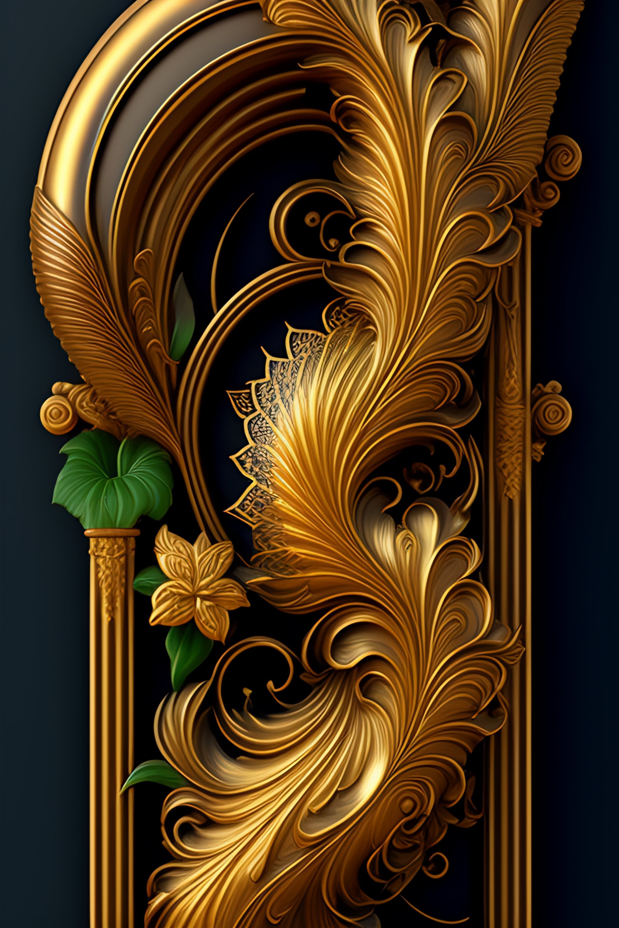 Lexica - Beautiful classical holy decorative ornament, sacred peacock ...