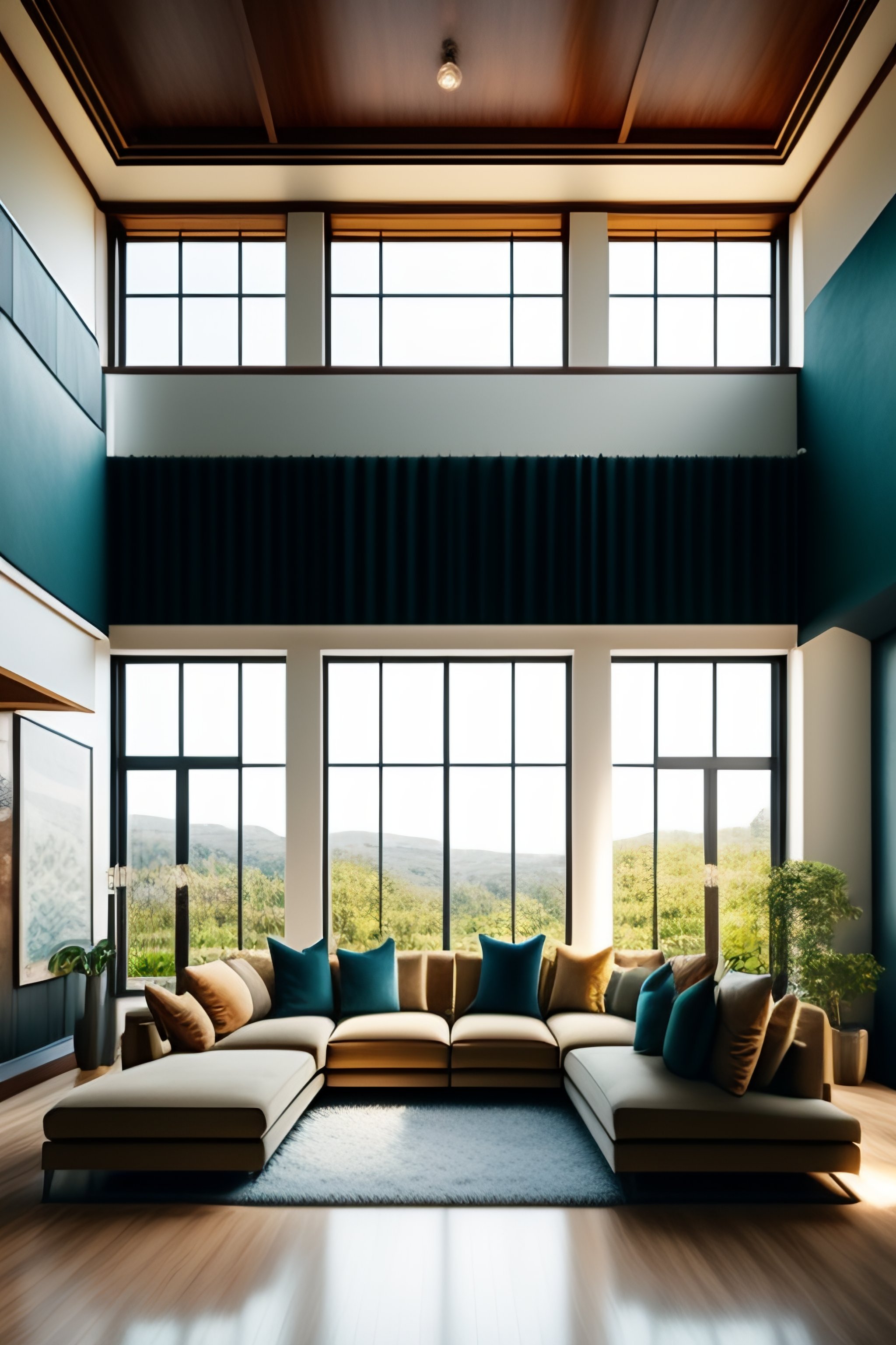 Lexica - Hyeper realistic living room art deco style intrincate big ...