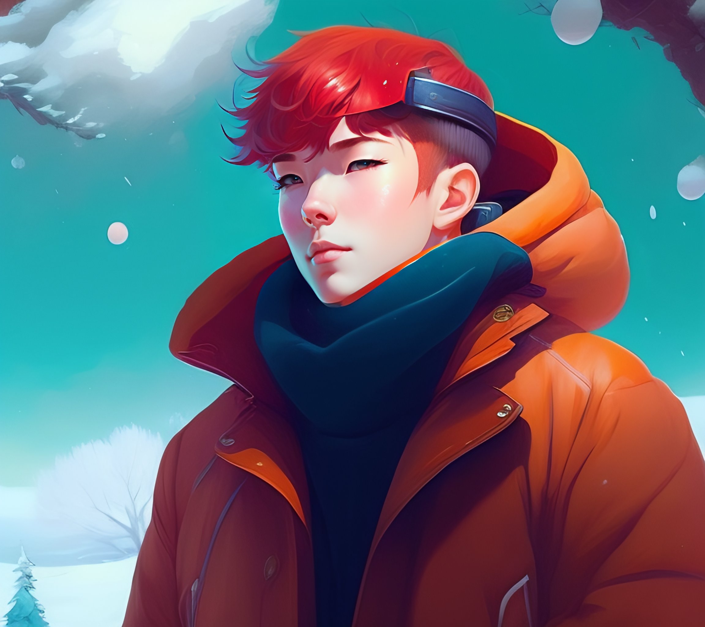 Lexica - Portrait of man halfling, small, curly red, freckles, fluffy ...