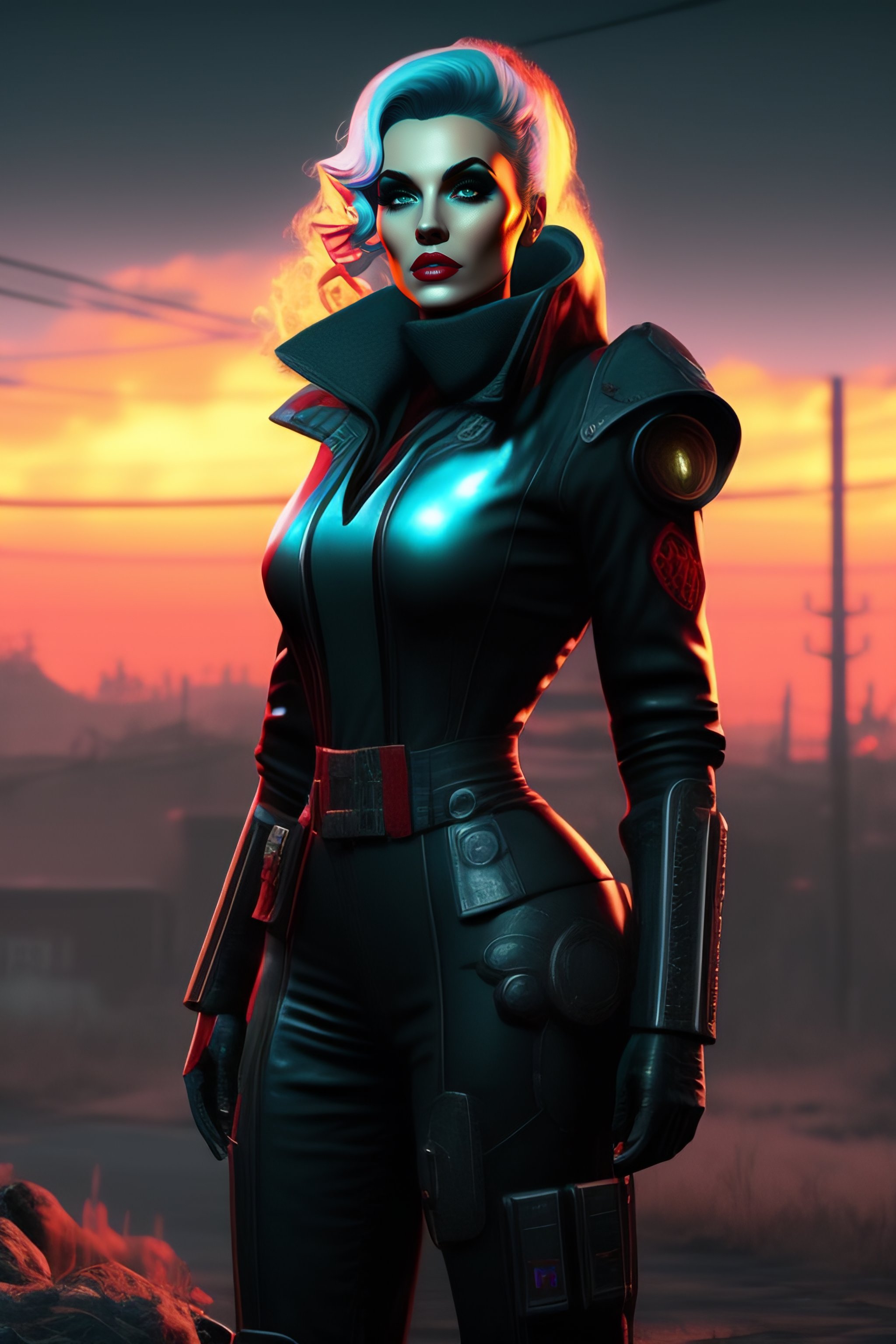Lexica - Fallout 4 ghouls, 80's sci-fi style
