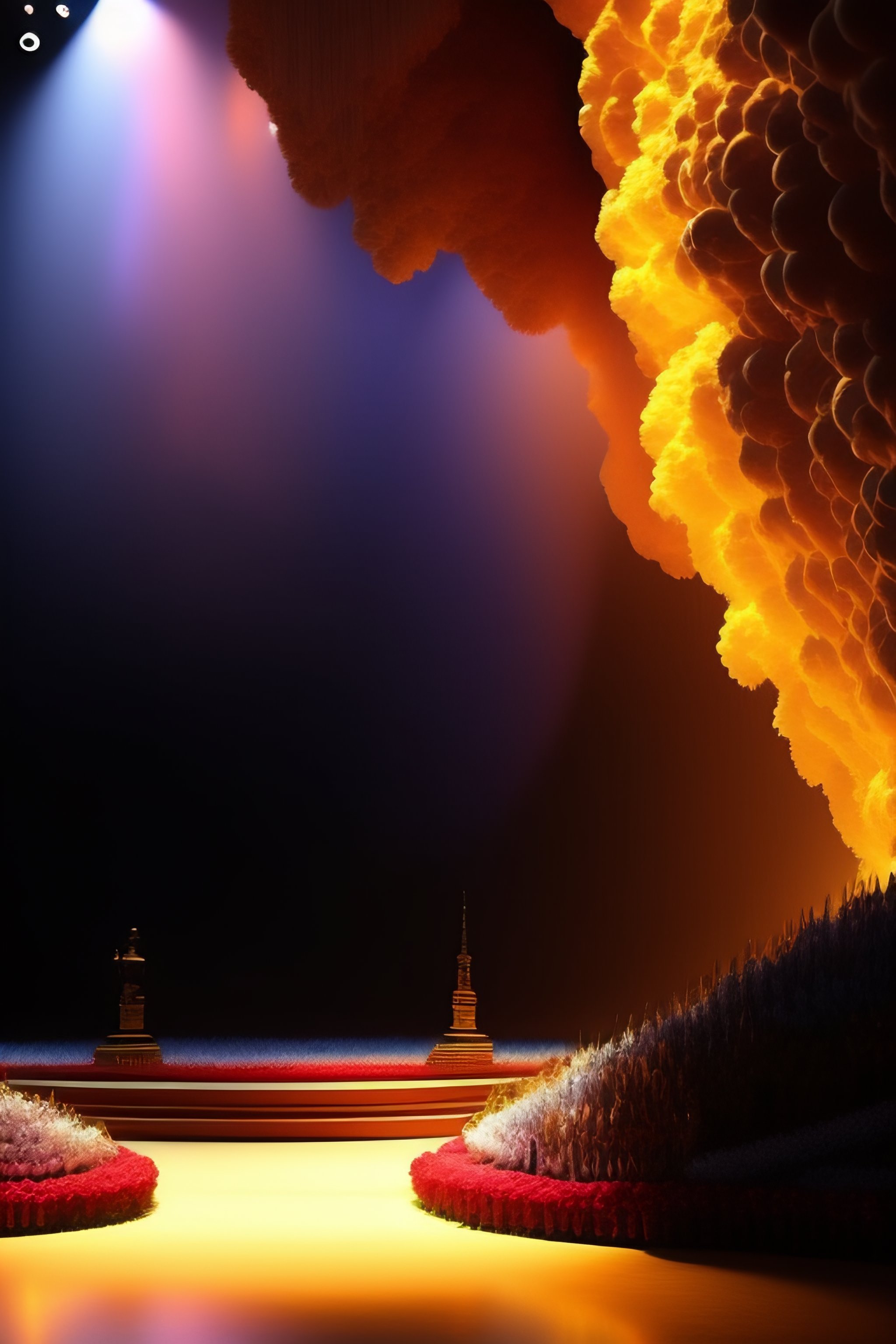 Lexica - Event stage backdrop design