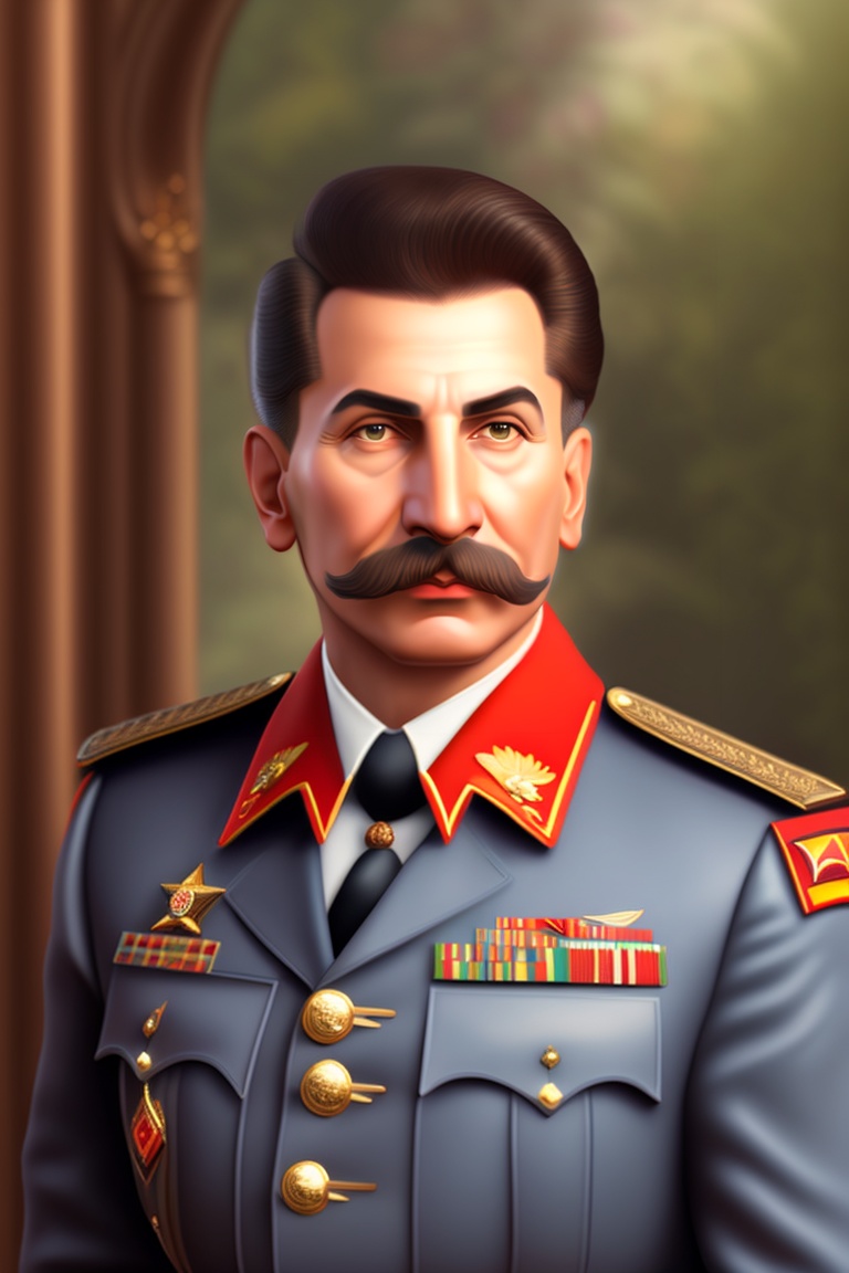Lexica - Joseph Stalin looking at the camera, high resolution
