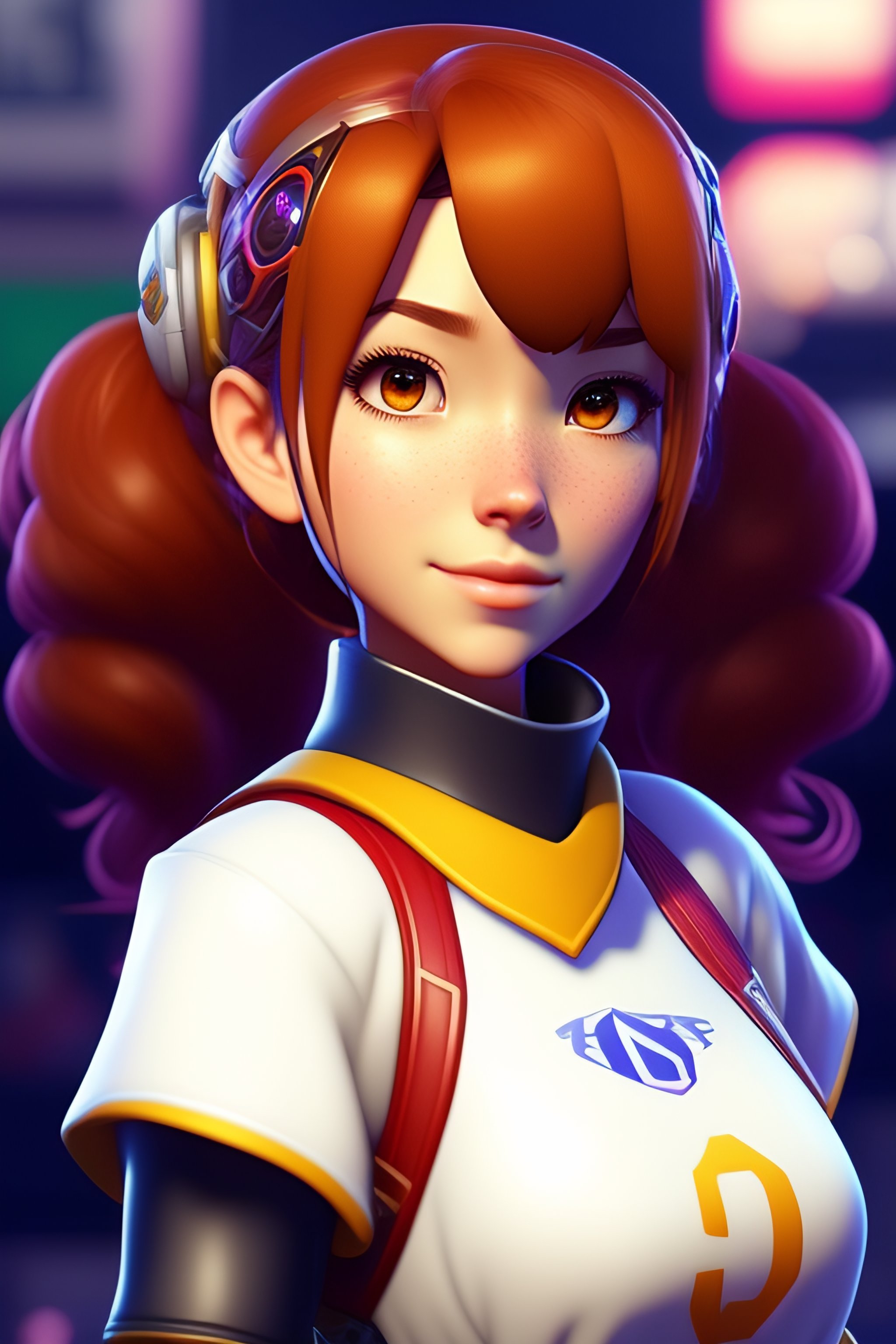 Lexica - 8 years girl, Aunt Cass from tracy overwatch, anime, pixar ...