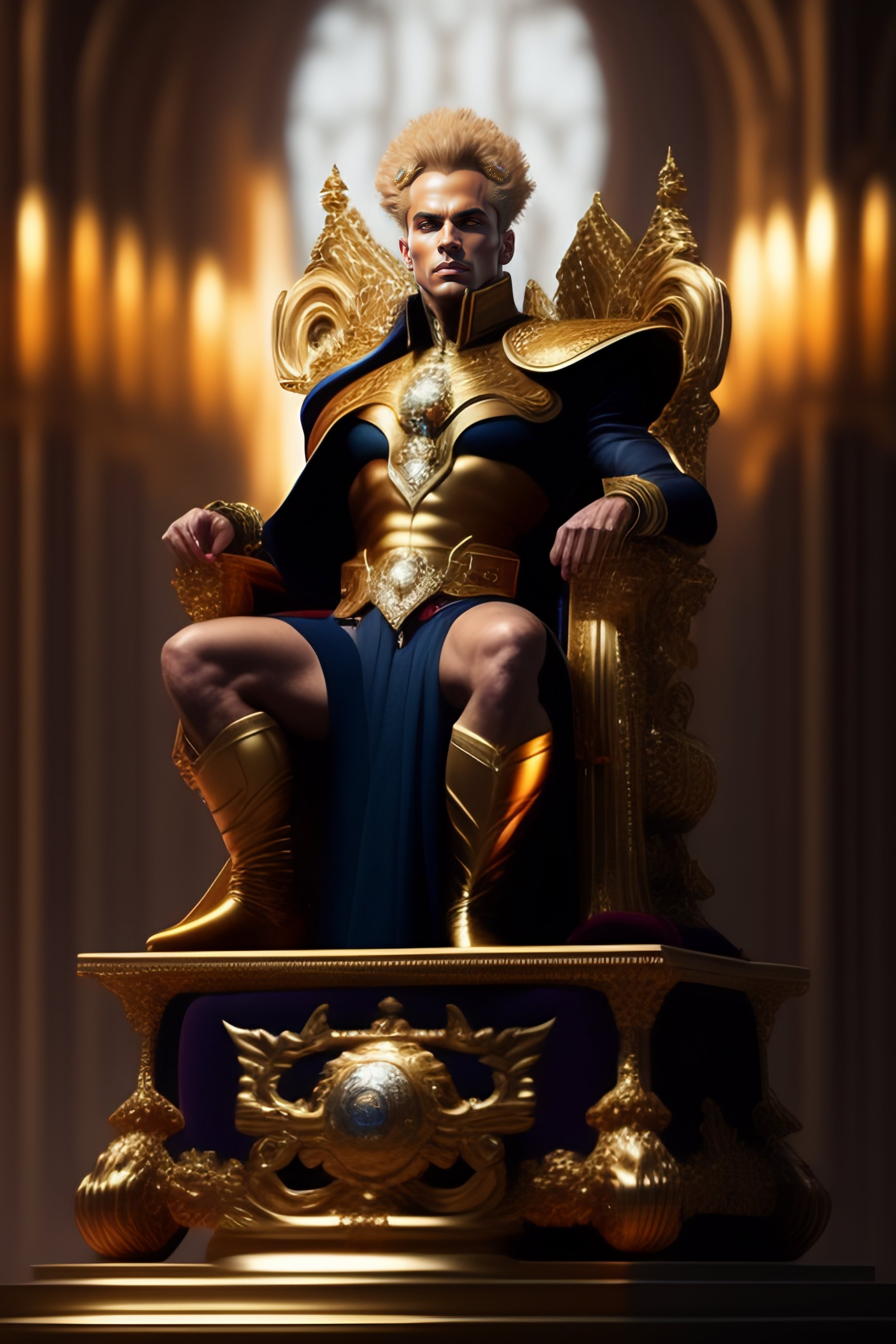 Lexica - Dio from jojo's bizarre adventure sitting on a throne, matte ...