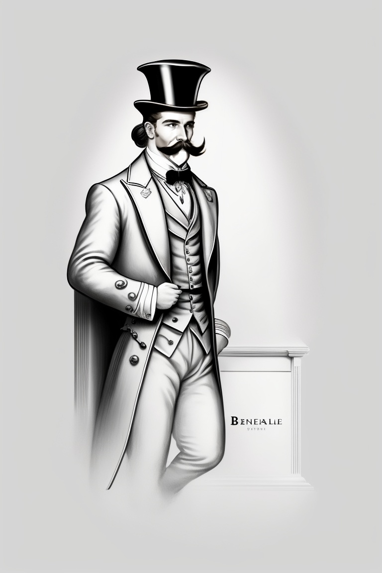 Lexica - Man in the 1900s, working as a butler, with monocle and a ...