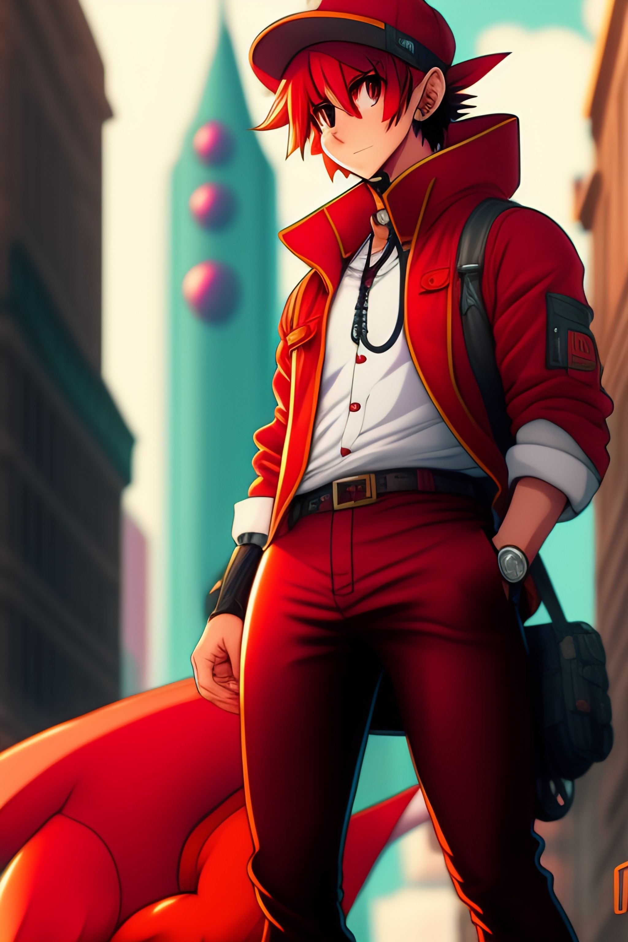 Pokemon Trainer Red Fanart