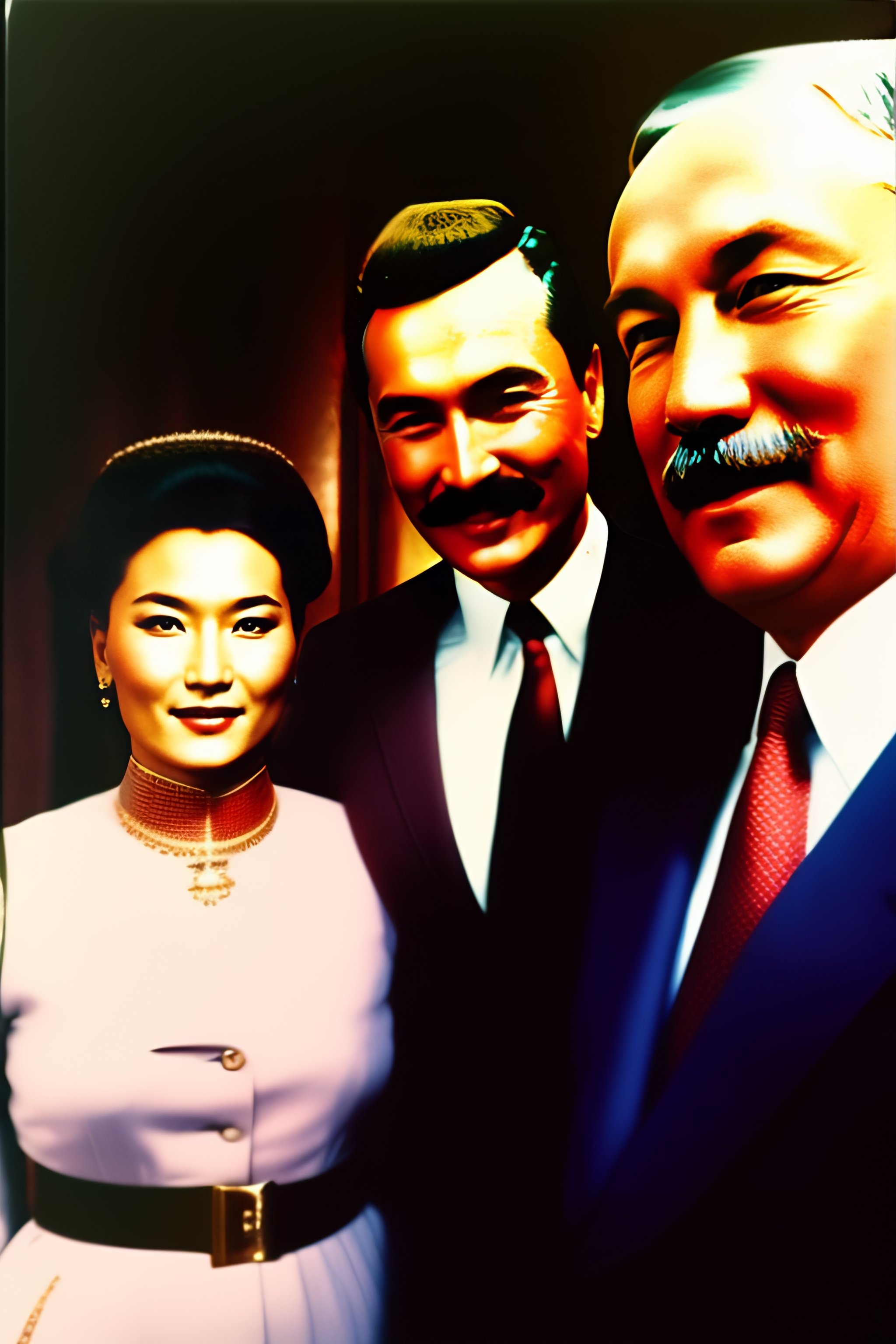 Lexica - Portrait of Wladimir Putin posing with Kim Jong Un and Adolf ...