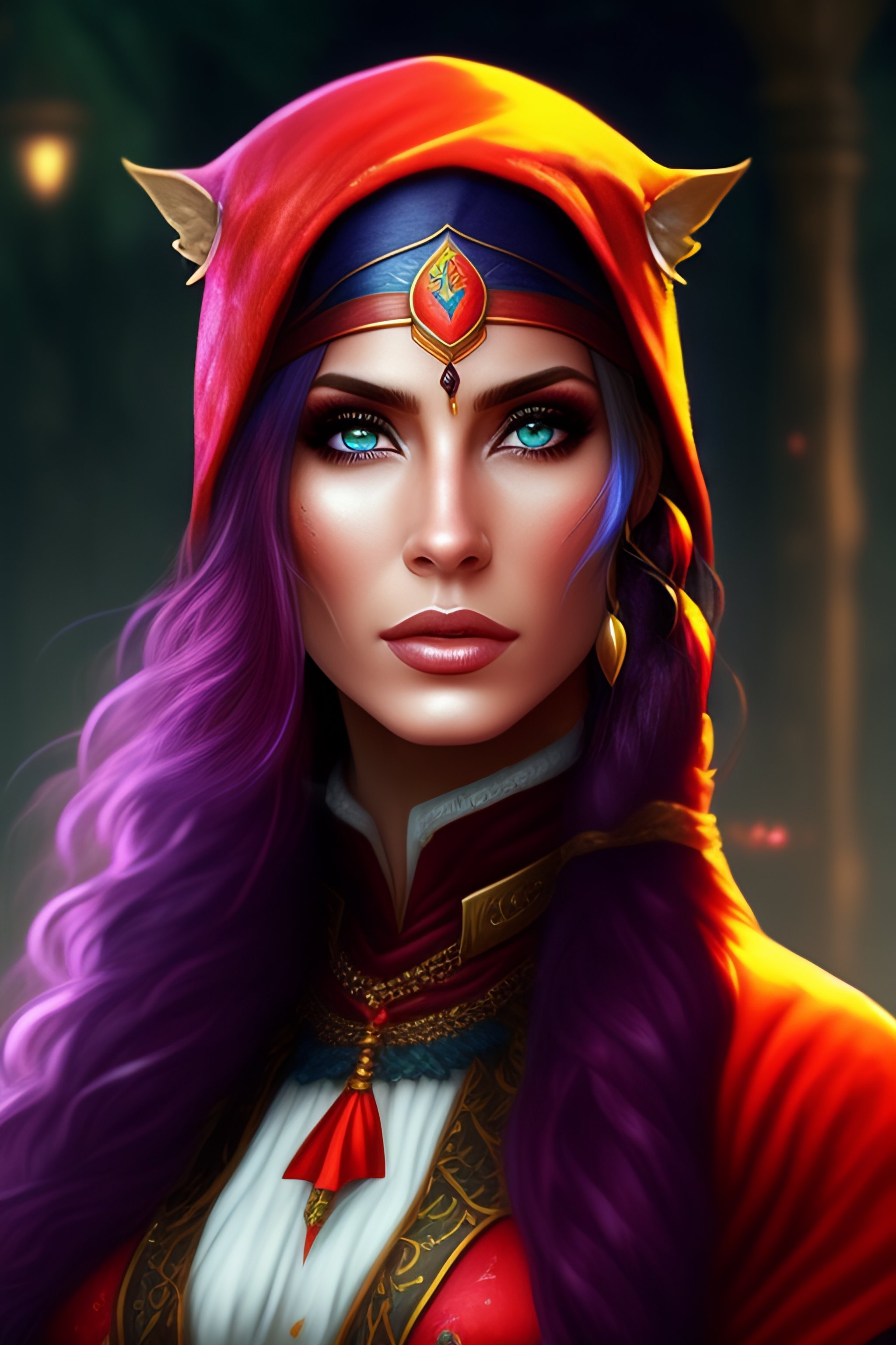 Lexica - Eyepatch, half elf female, 35 years old, eastern ancestry ...