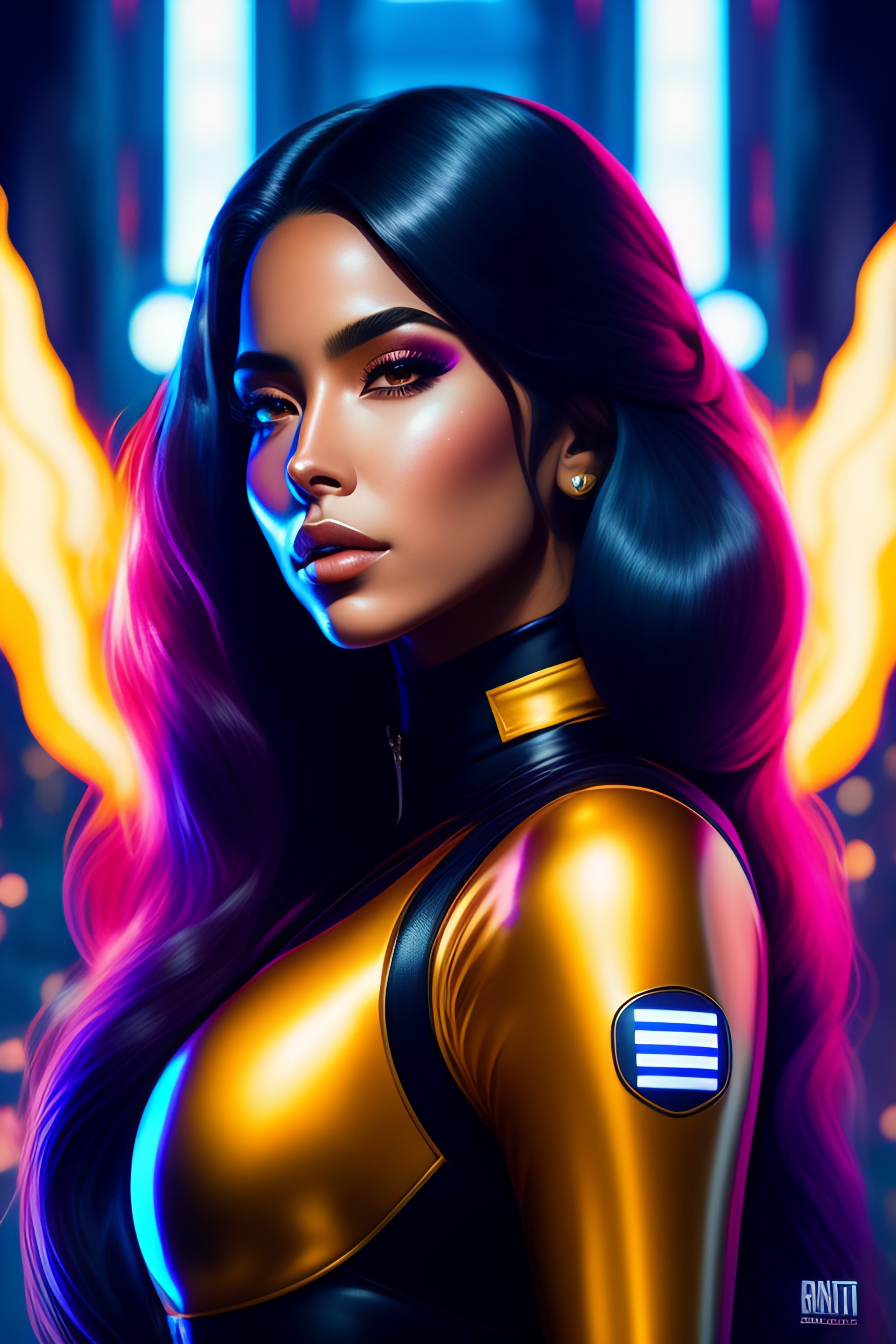 Lexica - Anitta As an X-Men woman in neoprene outfit, detailed face ...
