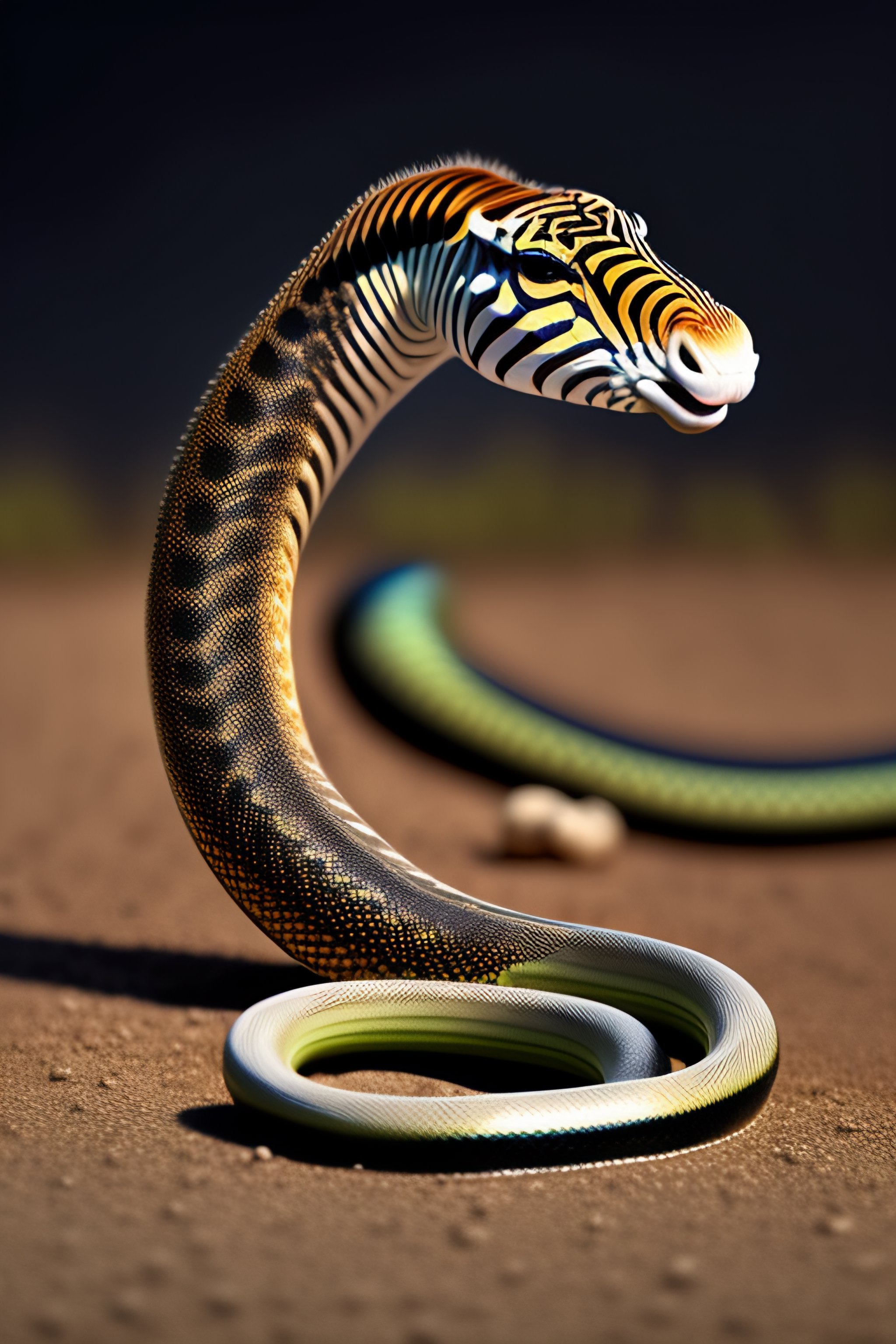 Lexica - Zebra body, worm tail, and snake tongue