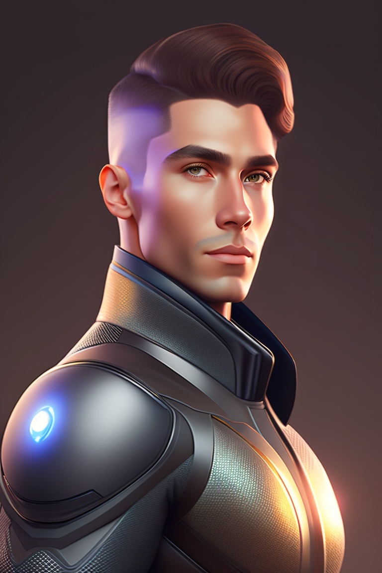 Lexica - AI assistant , man , facing forward