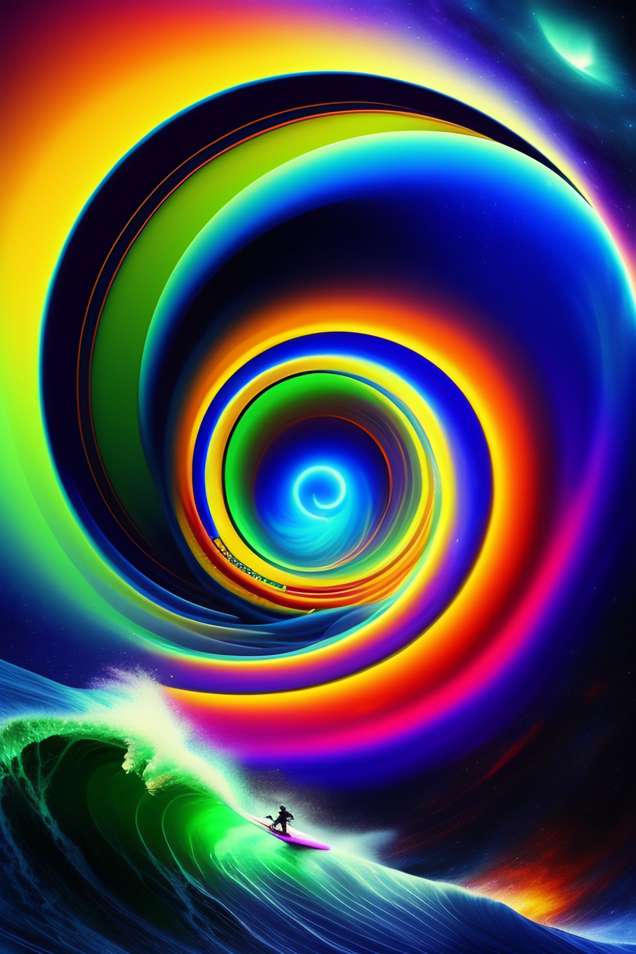 Lexica - Surf vortex psychedelic cat death starwars