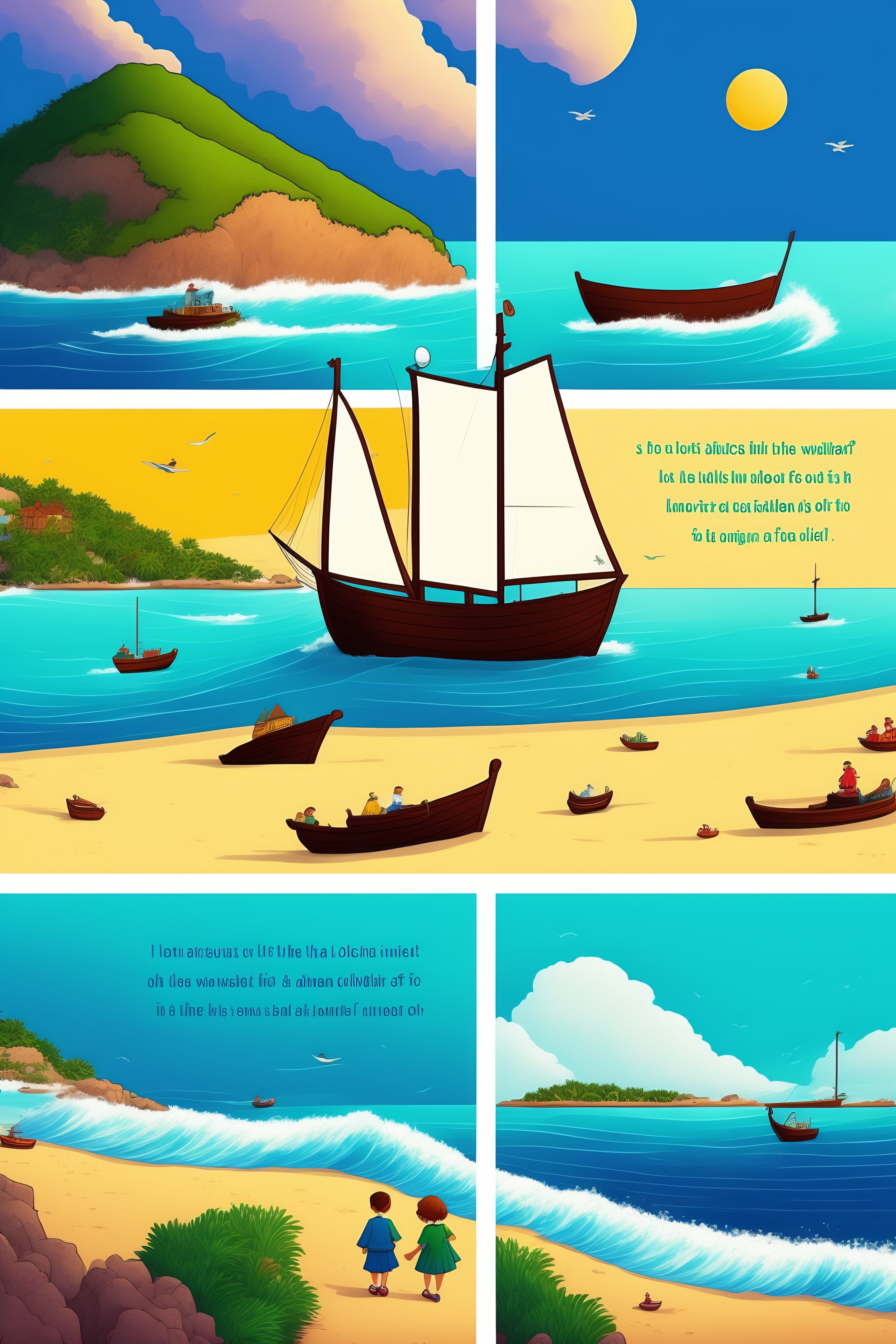 Lexica - A comic about the fact that schoolchildren, being on the water ...