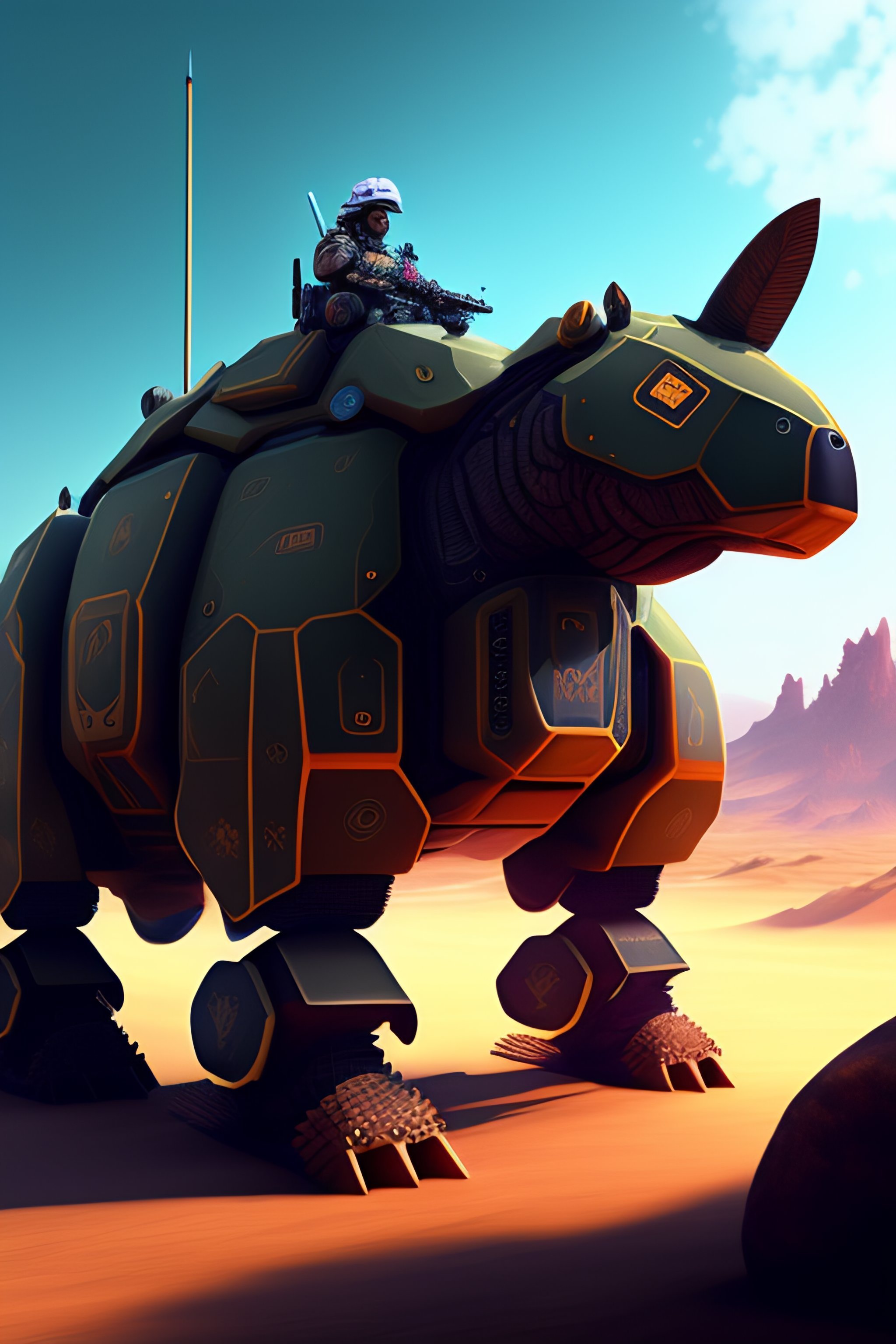 Lexica - Behemoth armored turtle mech