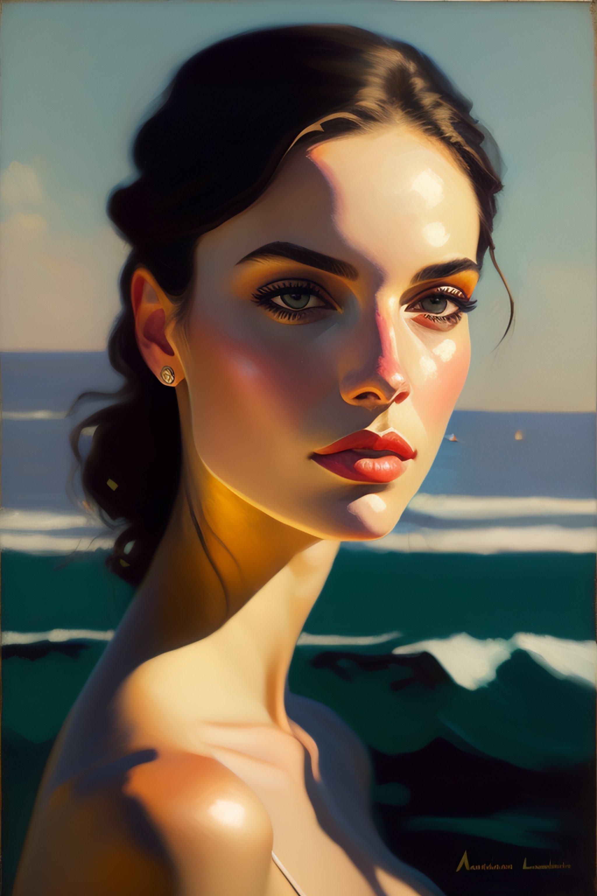 Lexica - A portrait of Peranchor by Malcolm T. Liepke, oil paint ...