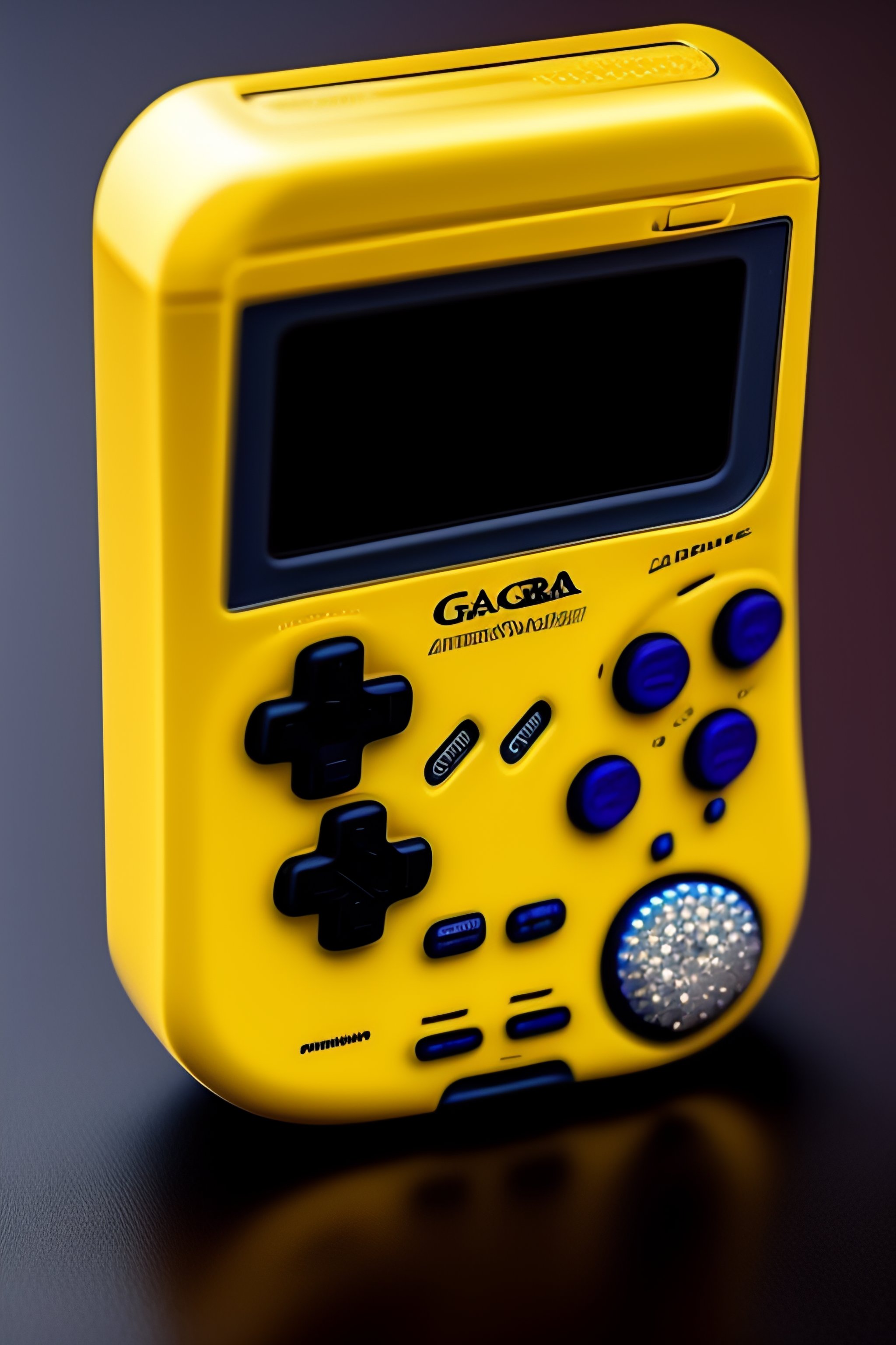Lexica - A game boy made of gold and diamonds