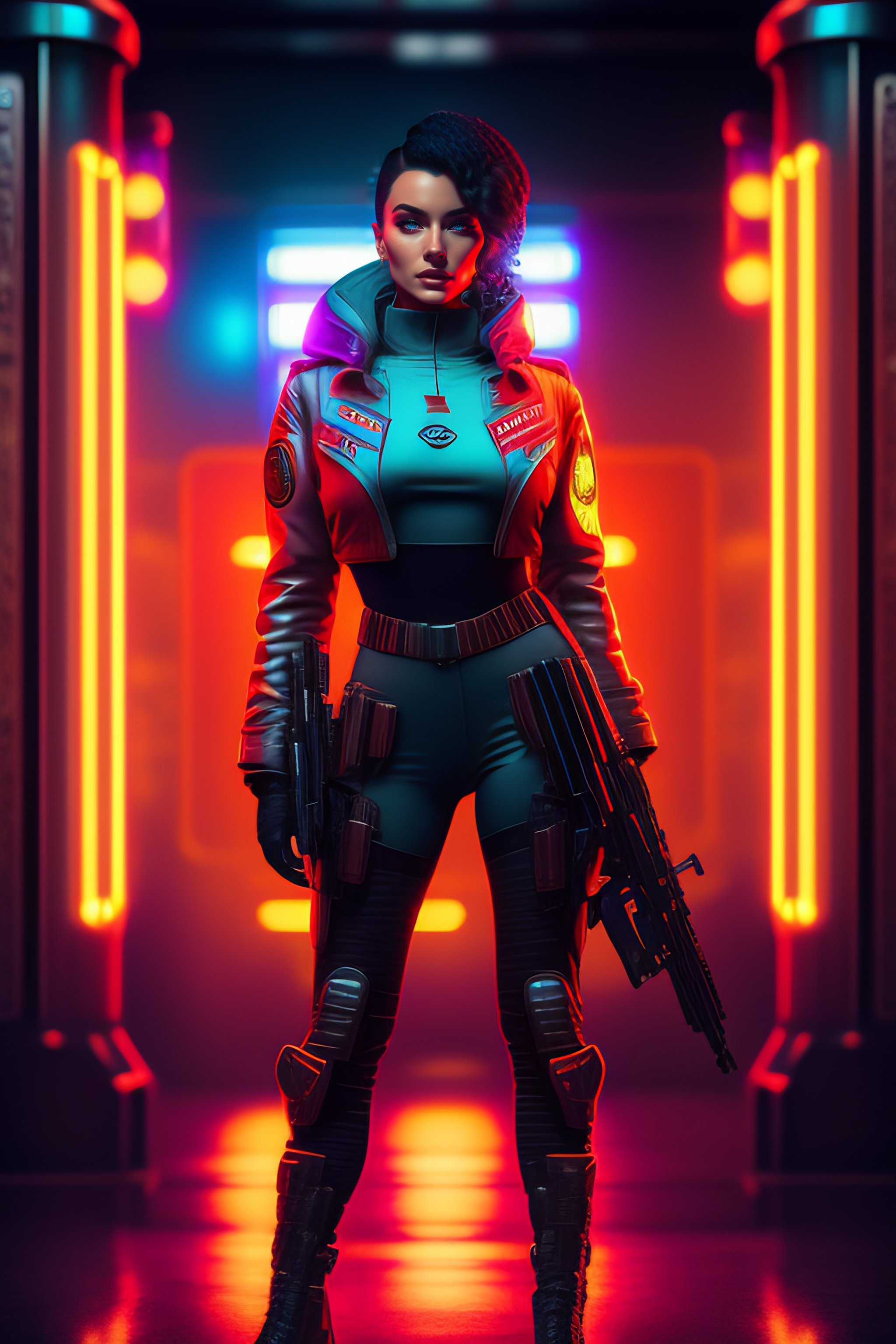 Lexica - Cyberpunk Medium Shot 2077's cccp propaganda Poster ...