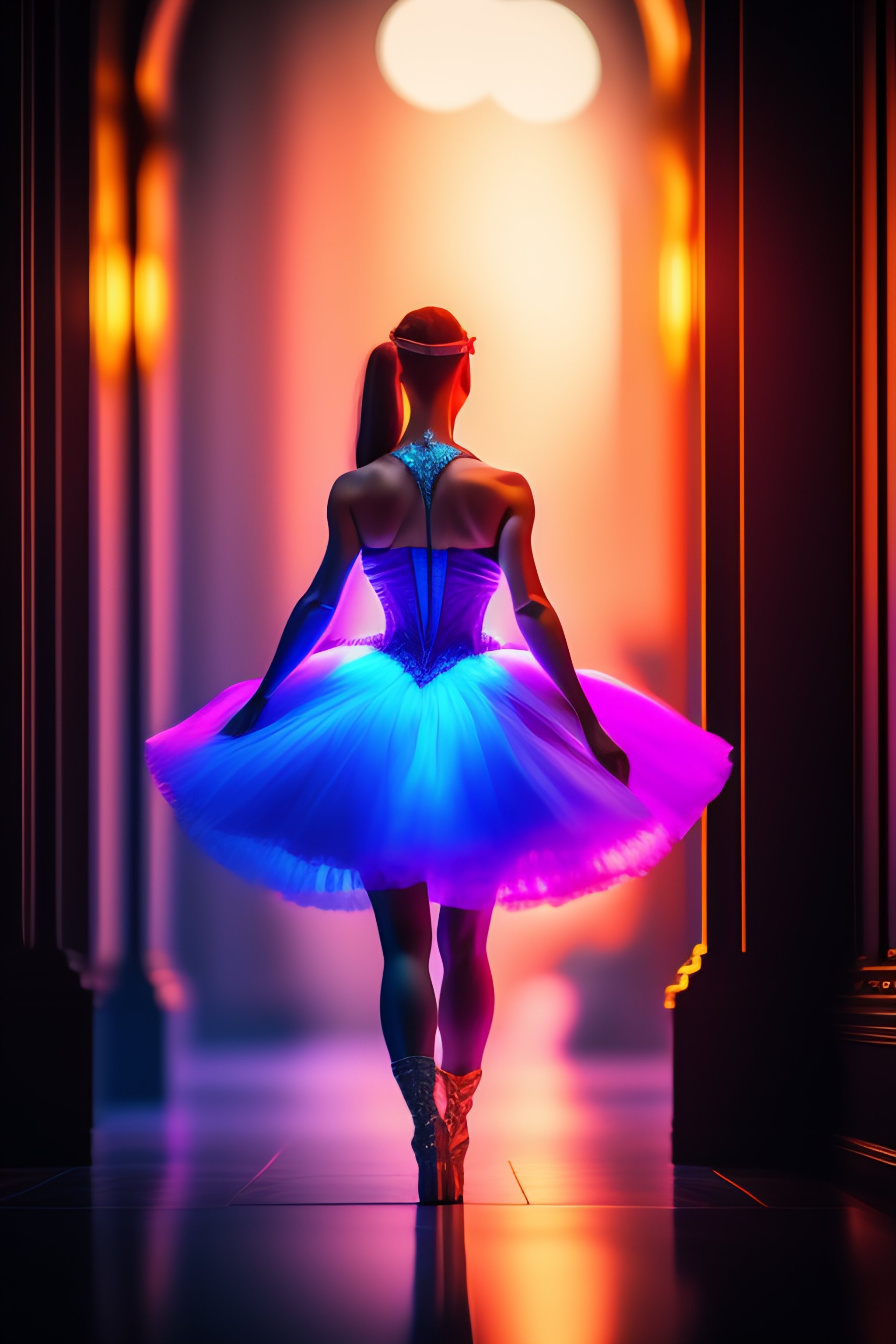 Lexica - Ballerina,fantasy, cyberpunk, neon, hyper-realistic, ultra ...