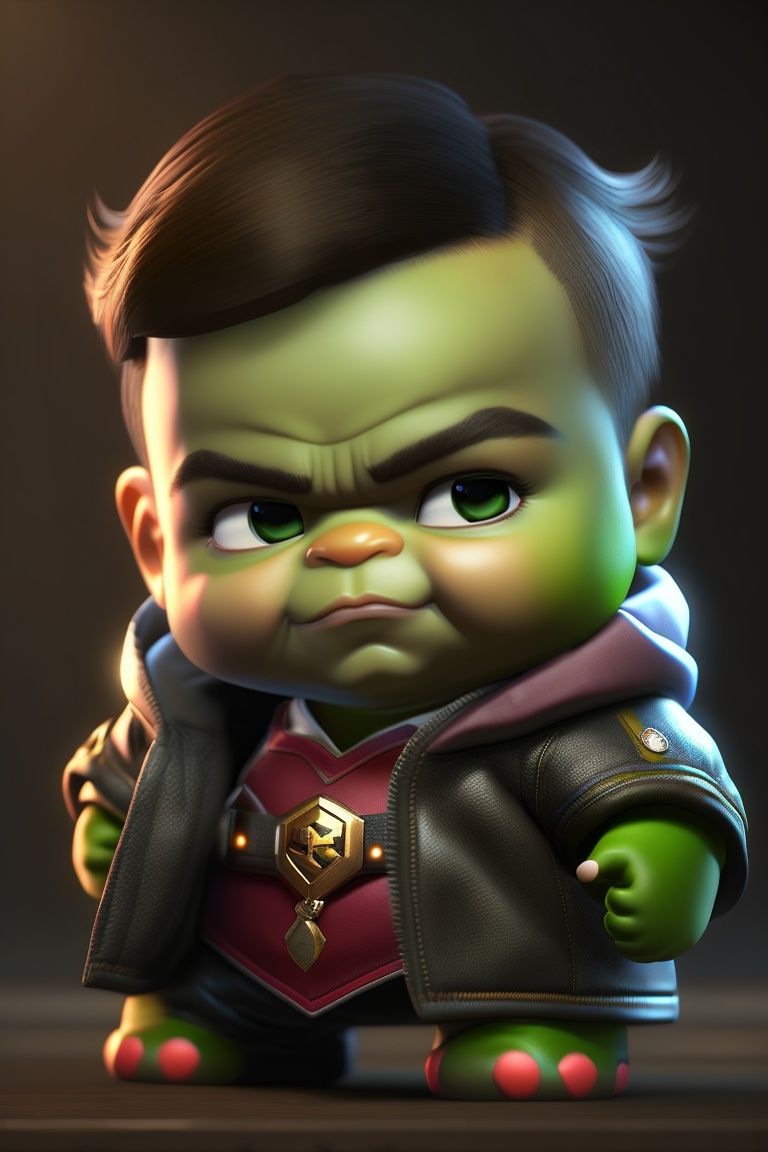 Lexica - Cute baby hulk, photo realistic, unreal engine, cinematic ...