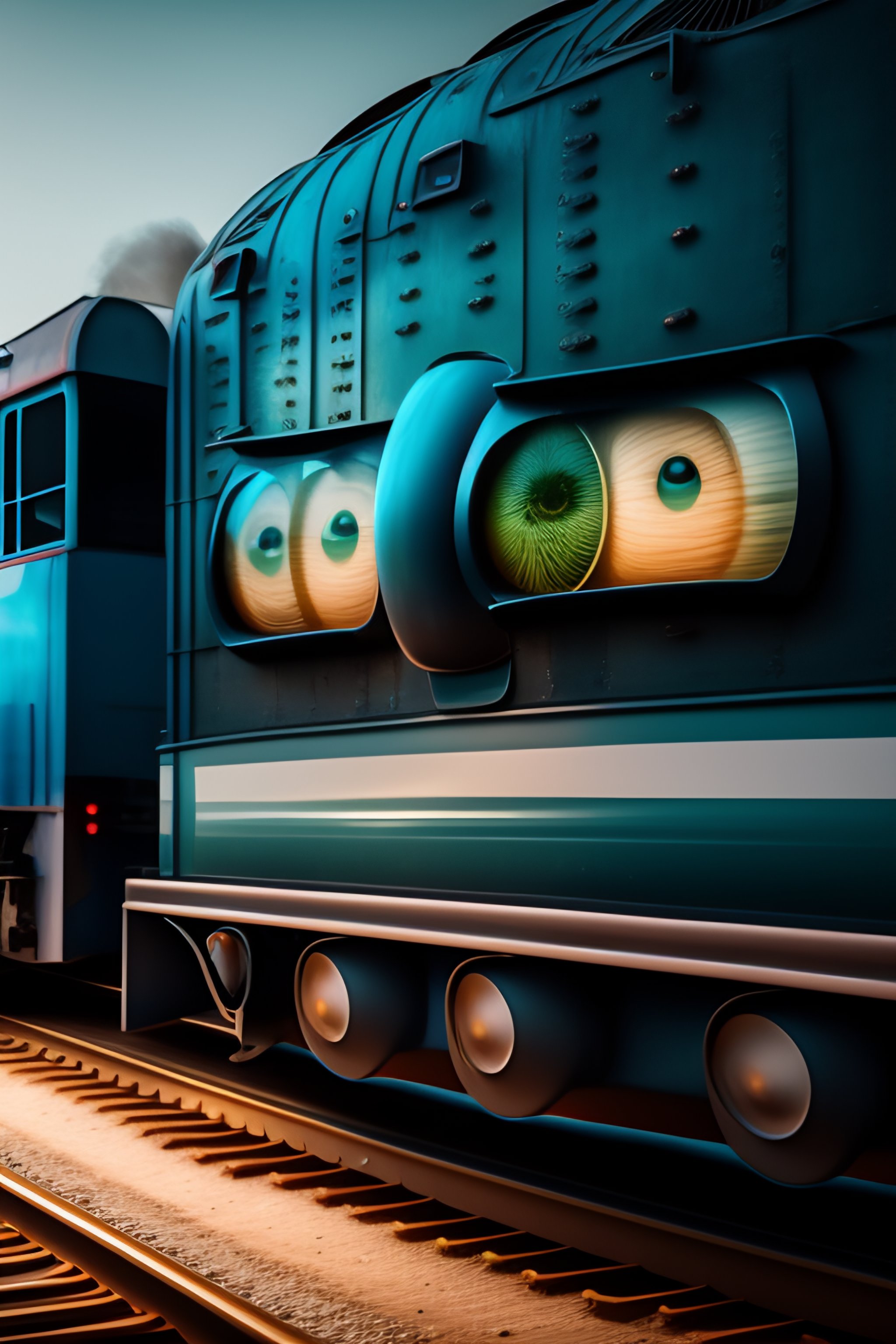 Lexica - A cartoon of an eye looking inwards, and when it looks inwards ...