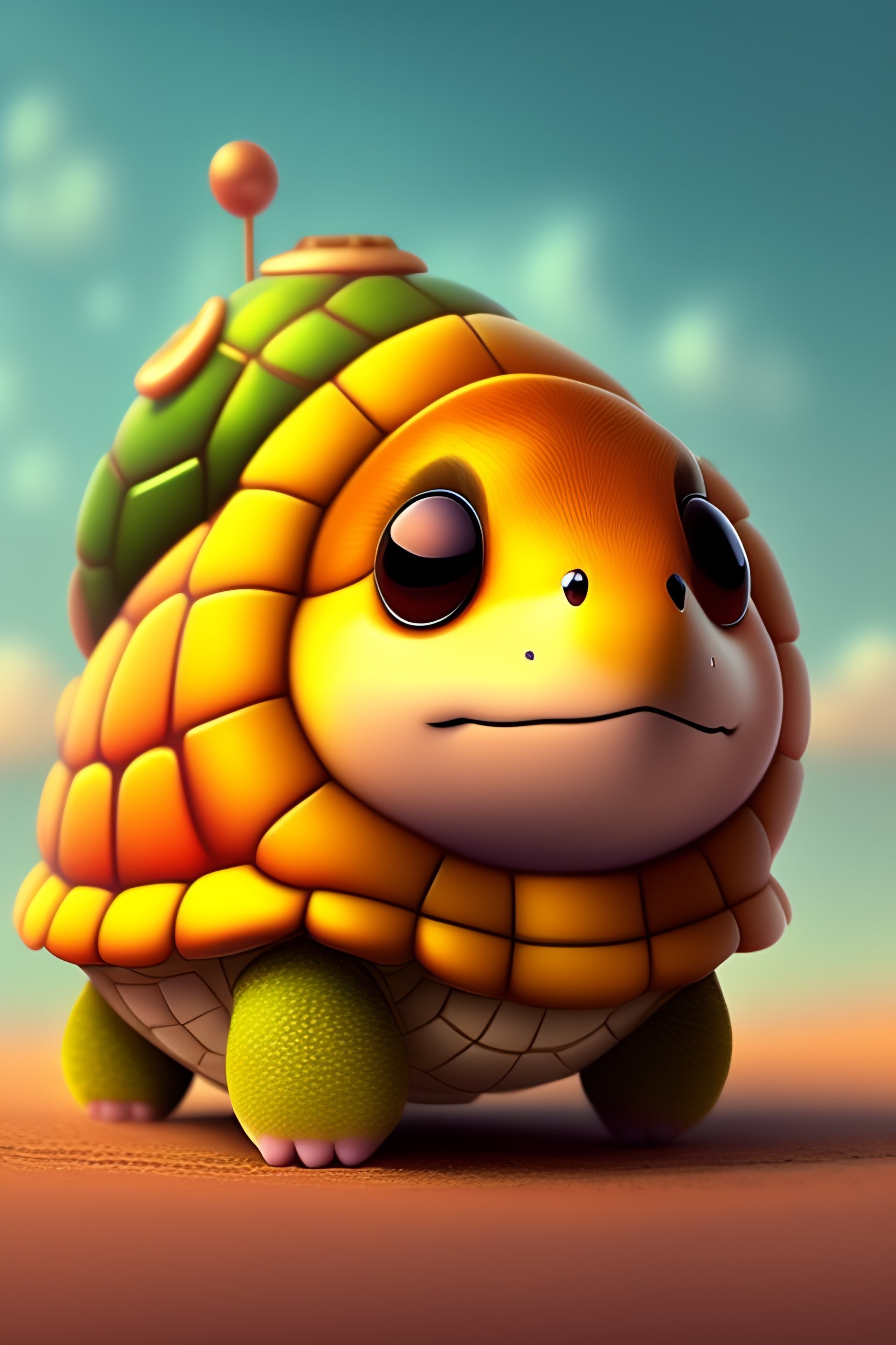 Lexica - CUTE AND ADORABLE CARTOON FLUFFY turtle, FANTASY, DREAMLIKE ...