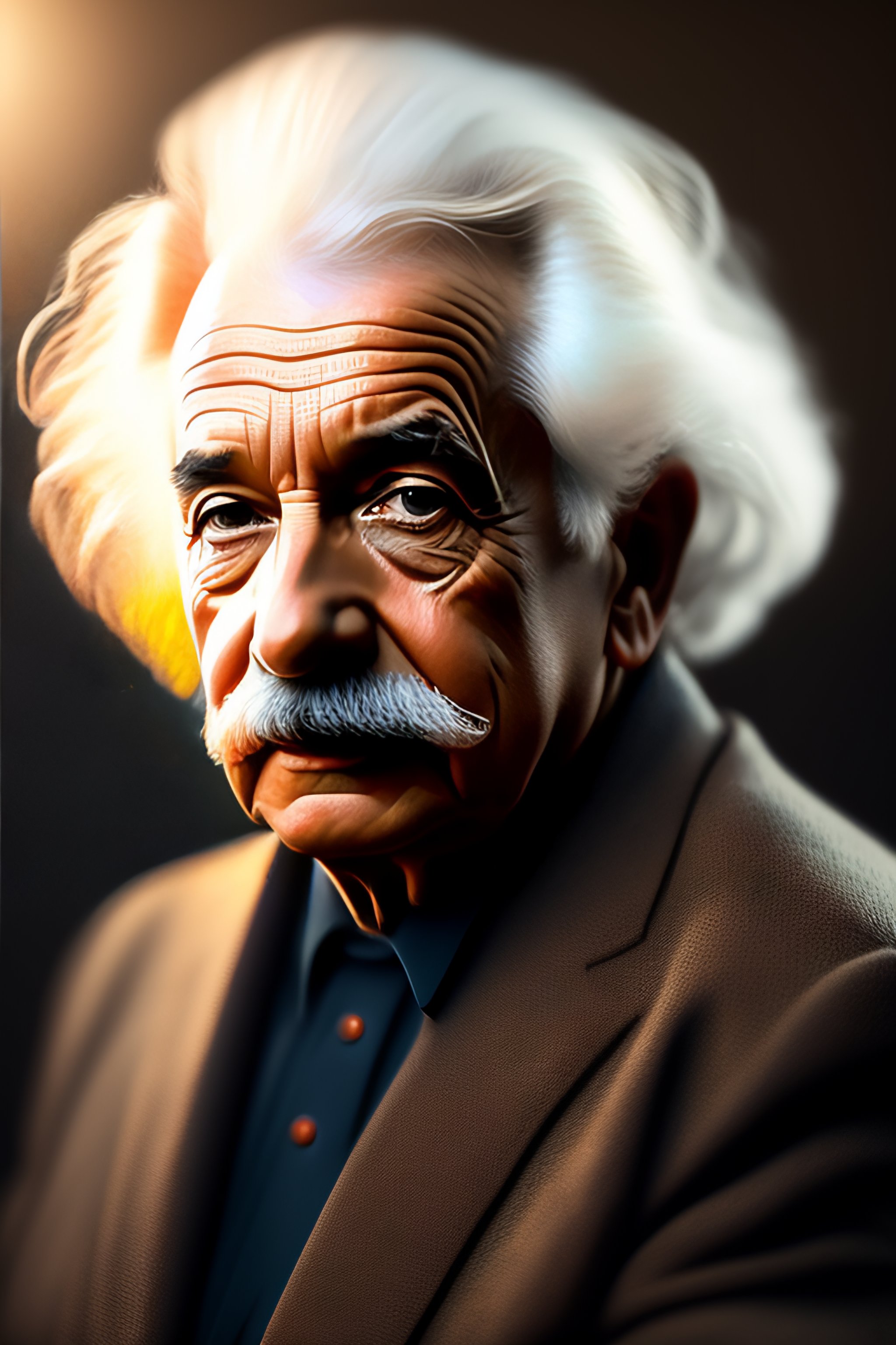 Lexica - Hyper realistic 8k Albert Einstein, perfect composition ...