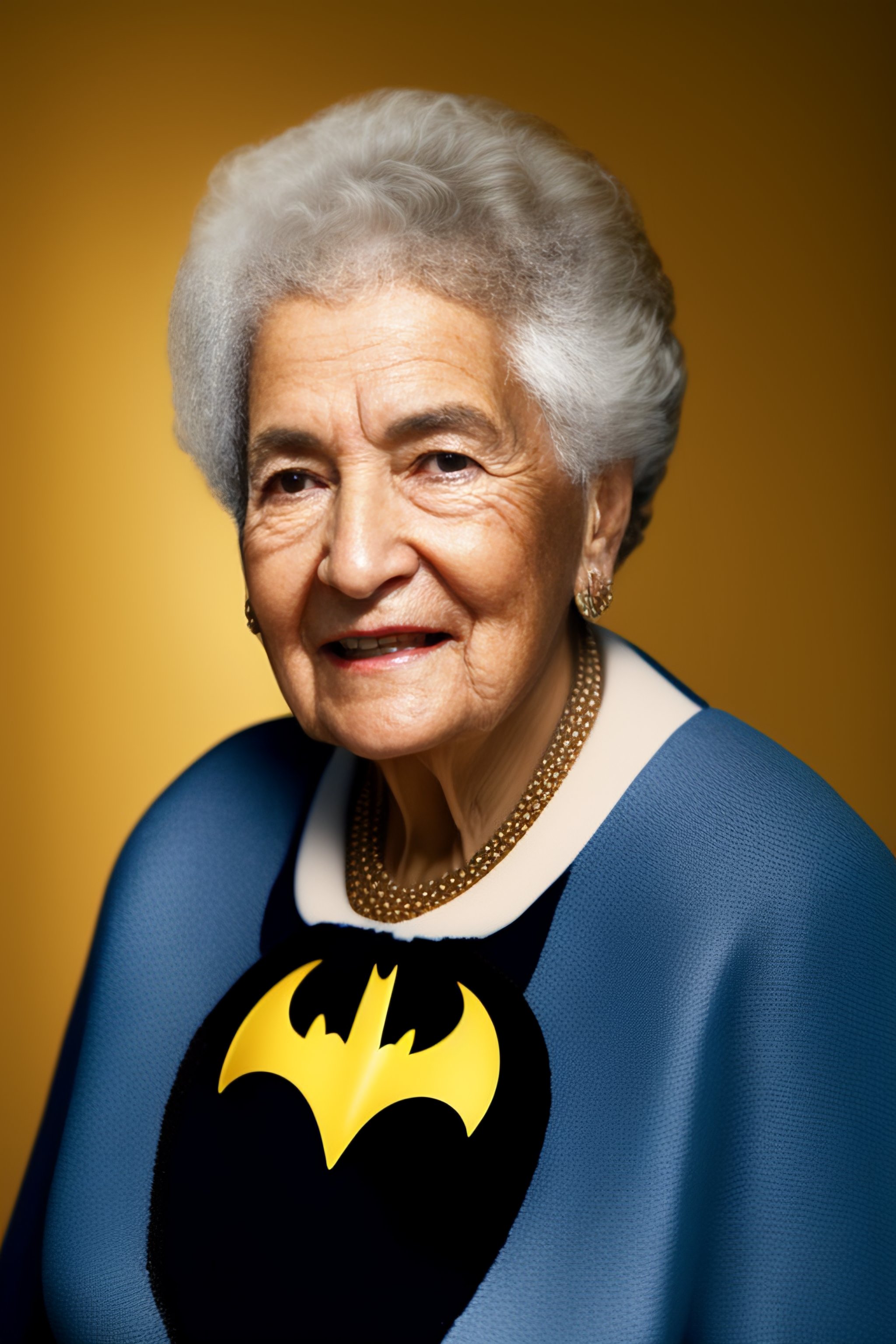 Lexica - Portrait from the waist up of an elderly grandmother dressed ...