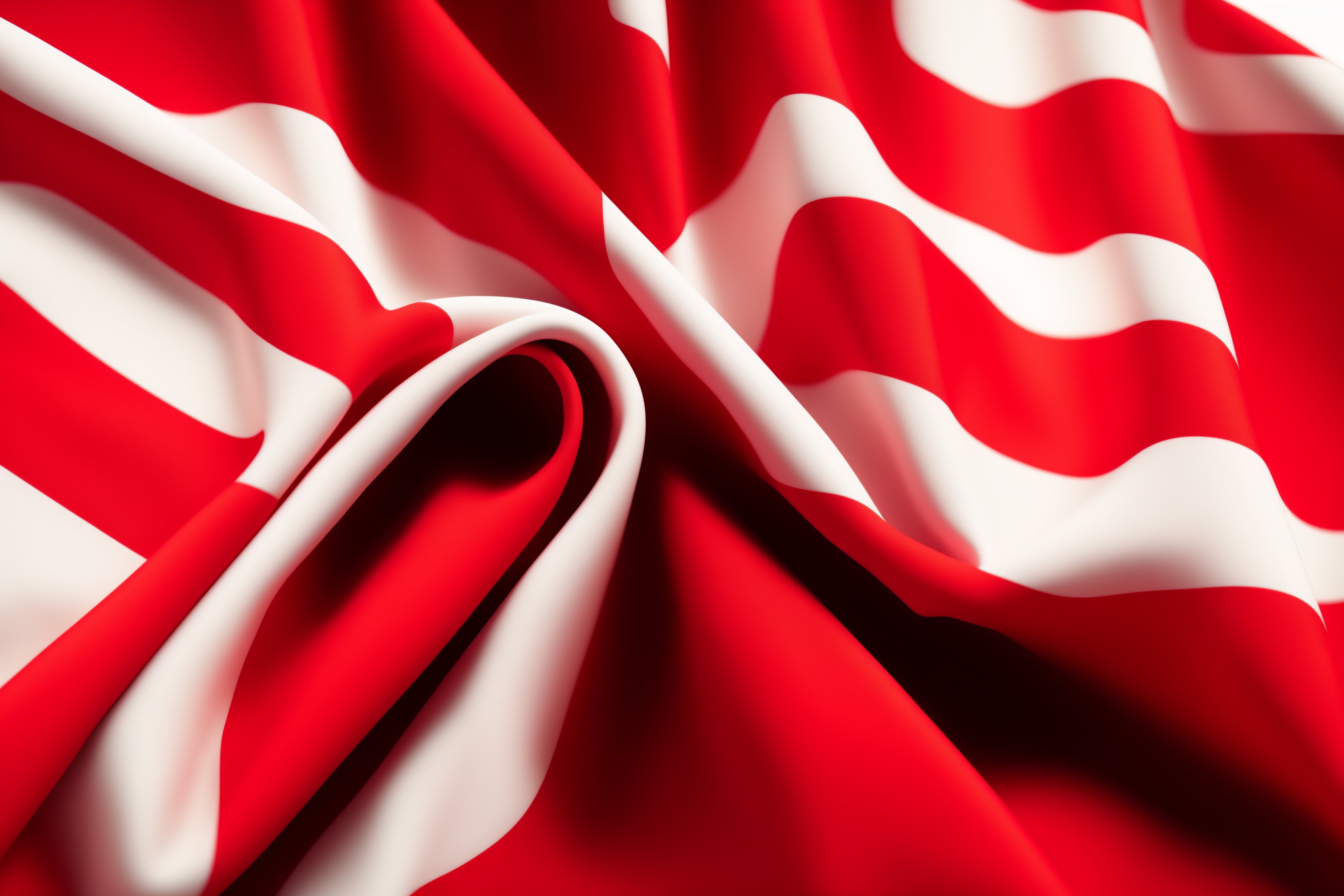 Lexica - Red fabric on a white background