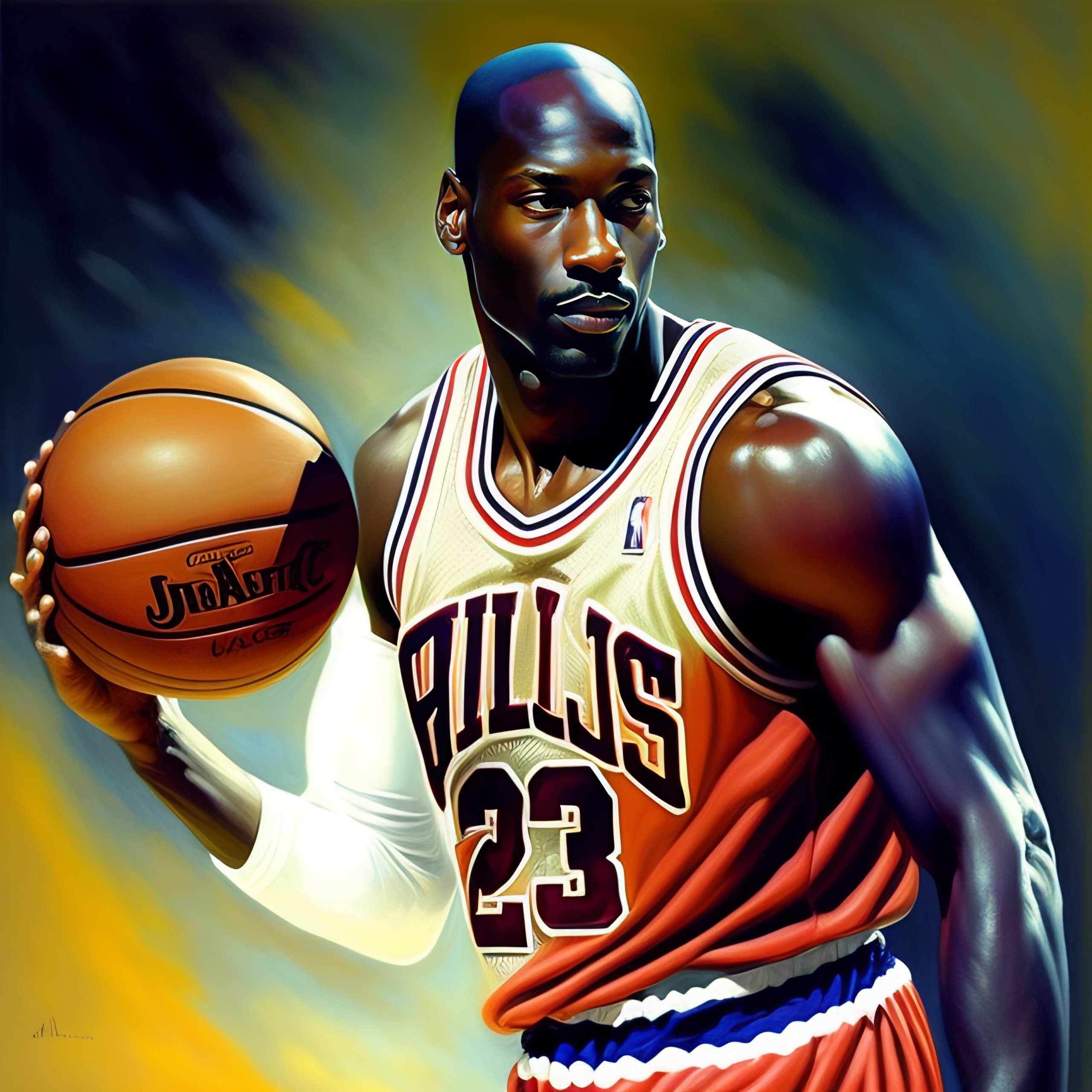 Lexica - Michael jordan as an angel painted by monet
